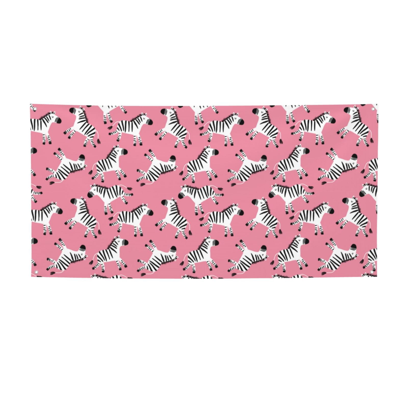 Tebeau Cute Cartoon Zebra Print Banner Backdrop Banner for Outdoor and ...