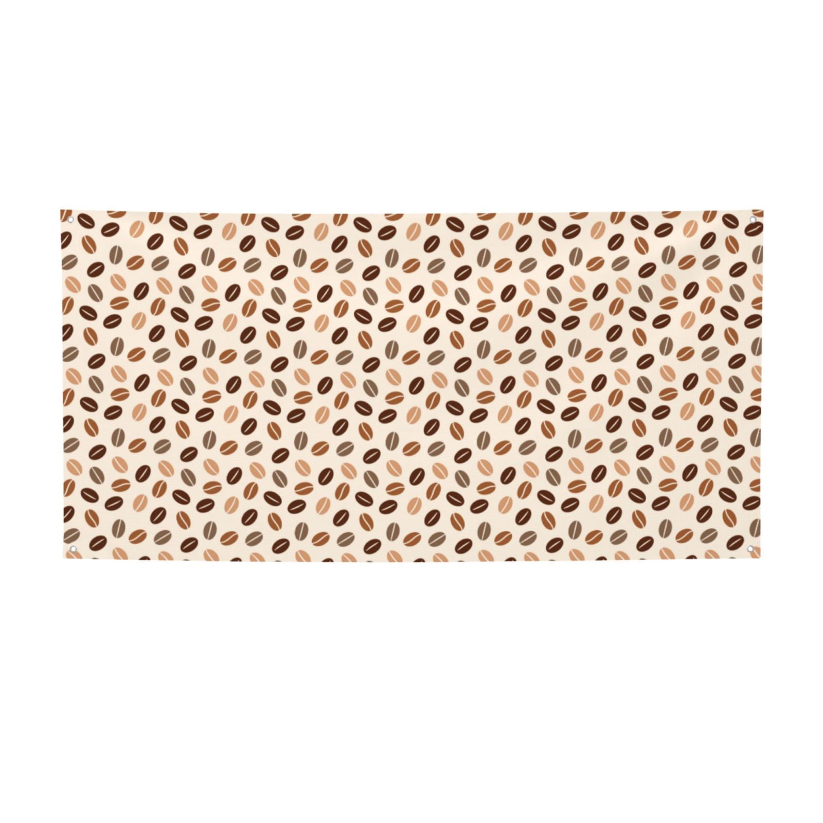 Tebeau Cute Coffee Bean Print Print Banner Backdrop Banner for Outdoor ...