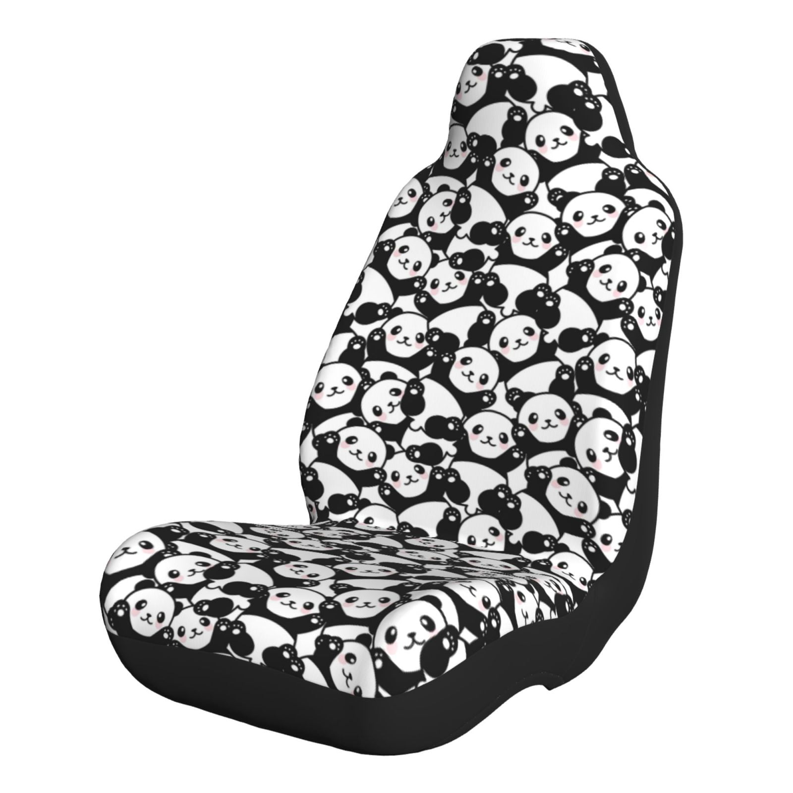 Tebeau Cute Panda (3) Print Car Seat Cushions, Seat Covers for Cars ...