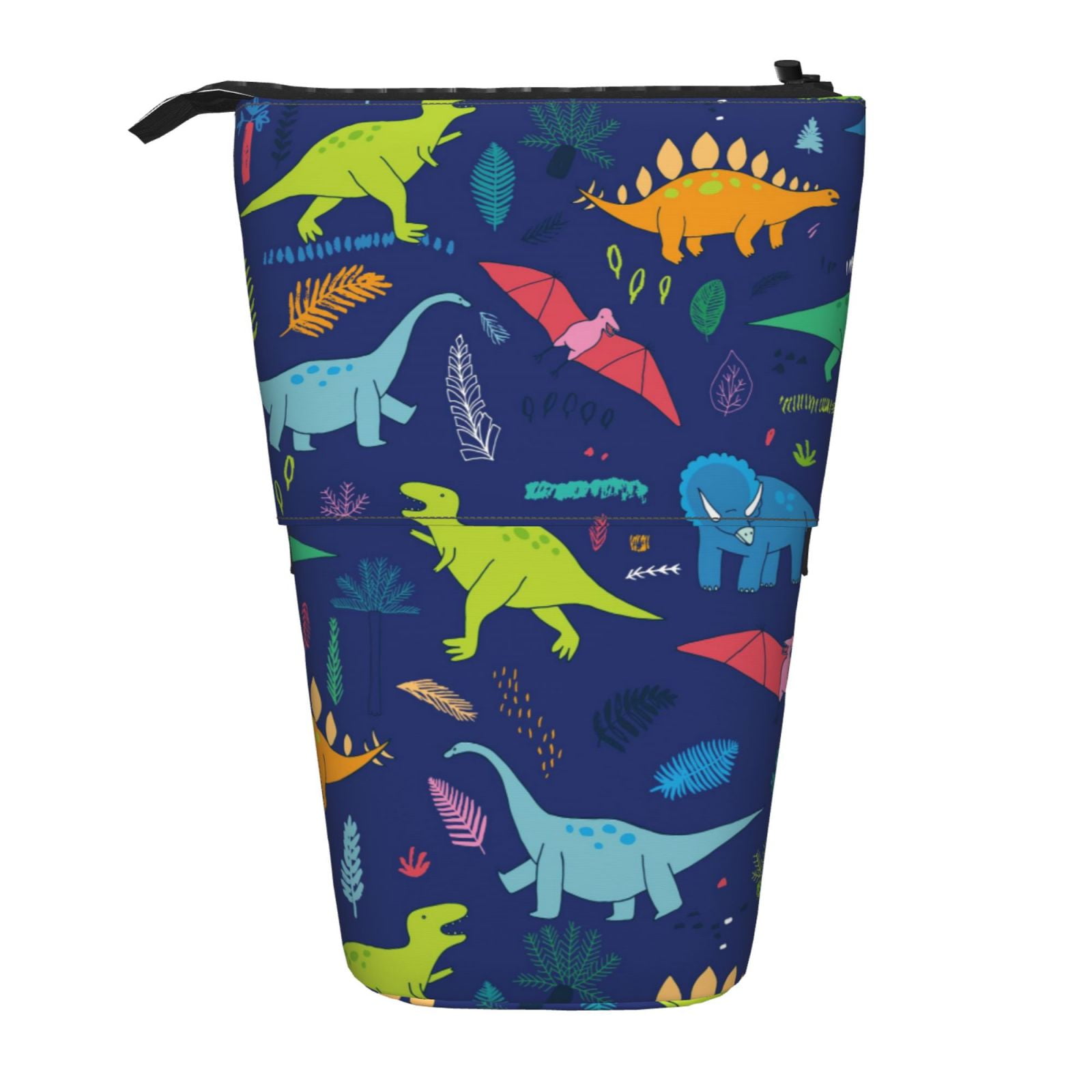 Tebeau Dinosaurs Print Telescopic Pencil Bag Pen Holder Pop Up ...