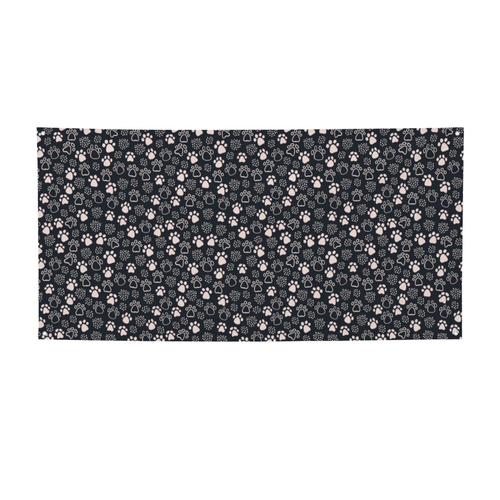 Tebeau Dog Paw Print Banner Backdrop Banner for Outdoor and Indoor ...