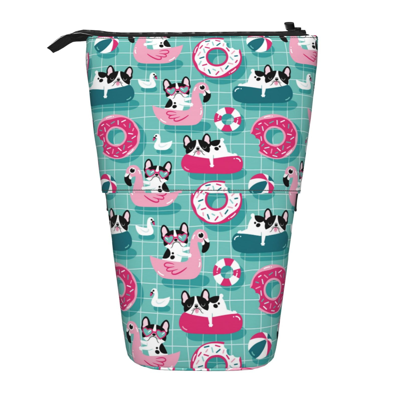 Tebeau Dogs With Swimming Print Telescopic Pencil Bag Pen Holder Pop Up ...