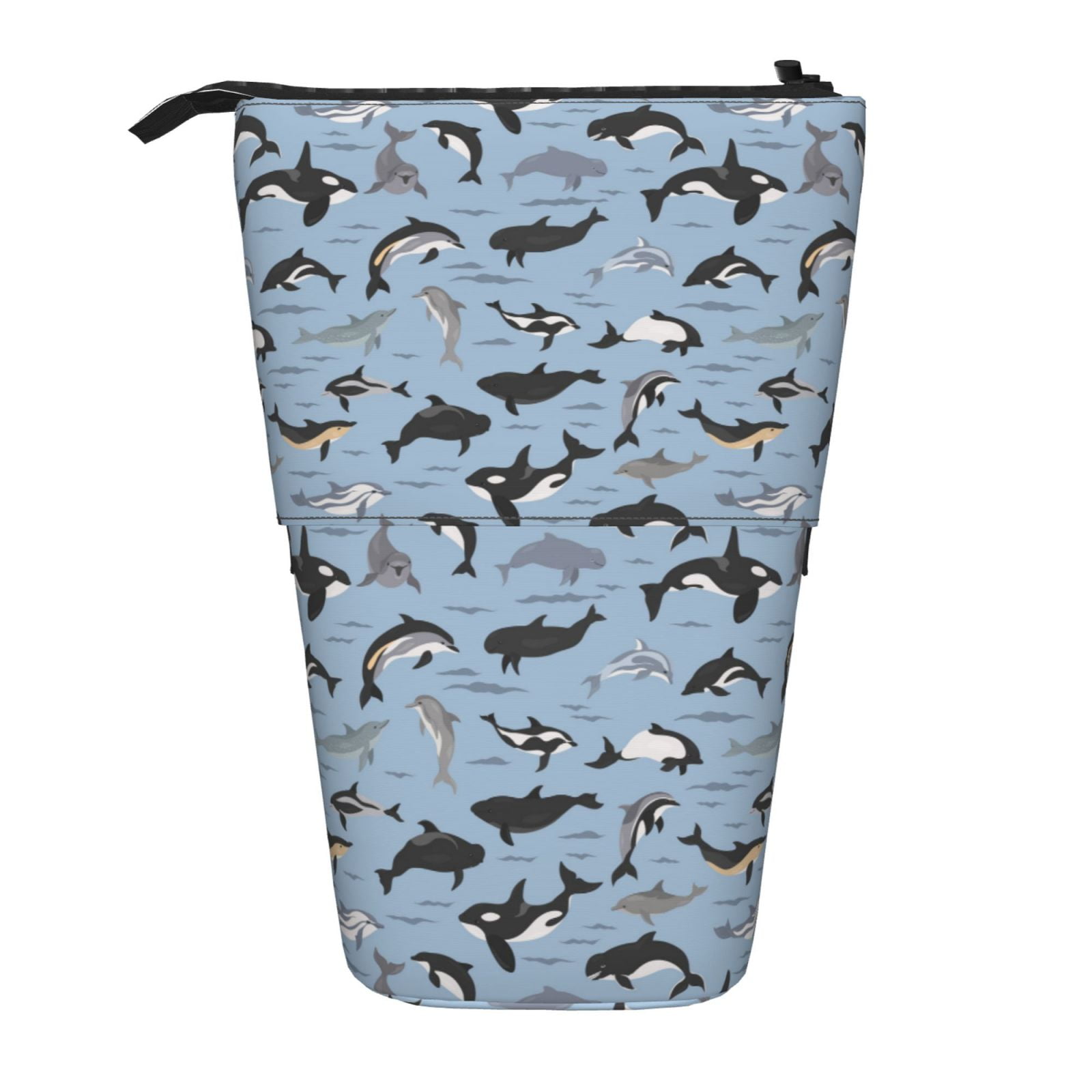 Tebeau Dolphins Print Telescopic Pencil Bag Pen Holder Pop Up ...