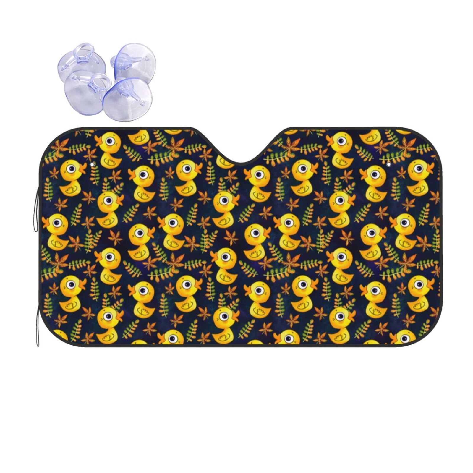 Tebeau Ducks Print Foldable Car Windshield Sun Shades Universal Fit ...