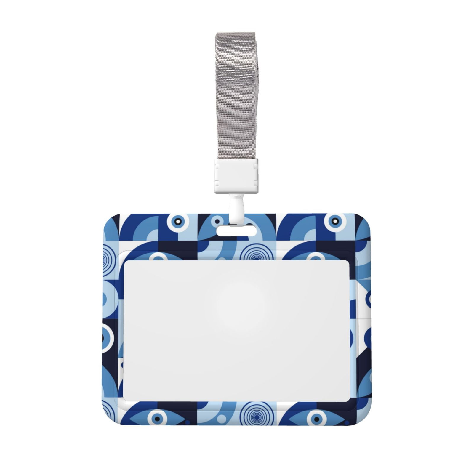 Tebeau Evil Eye Print Duty Badge Holder,Badge Holders with Clip Name ...