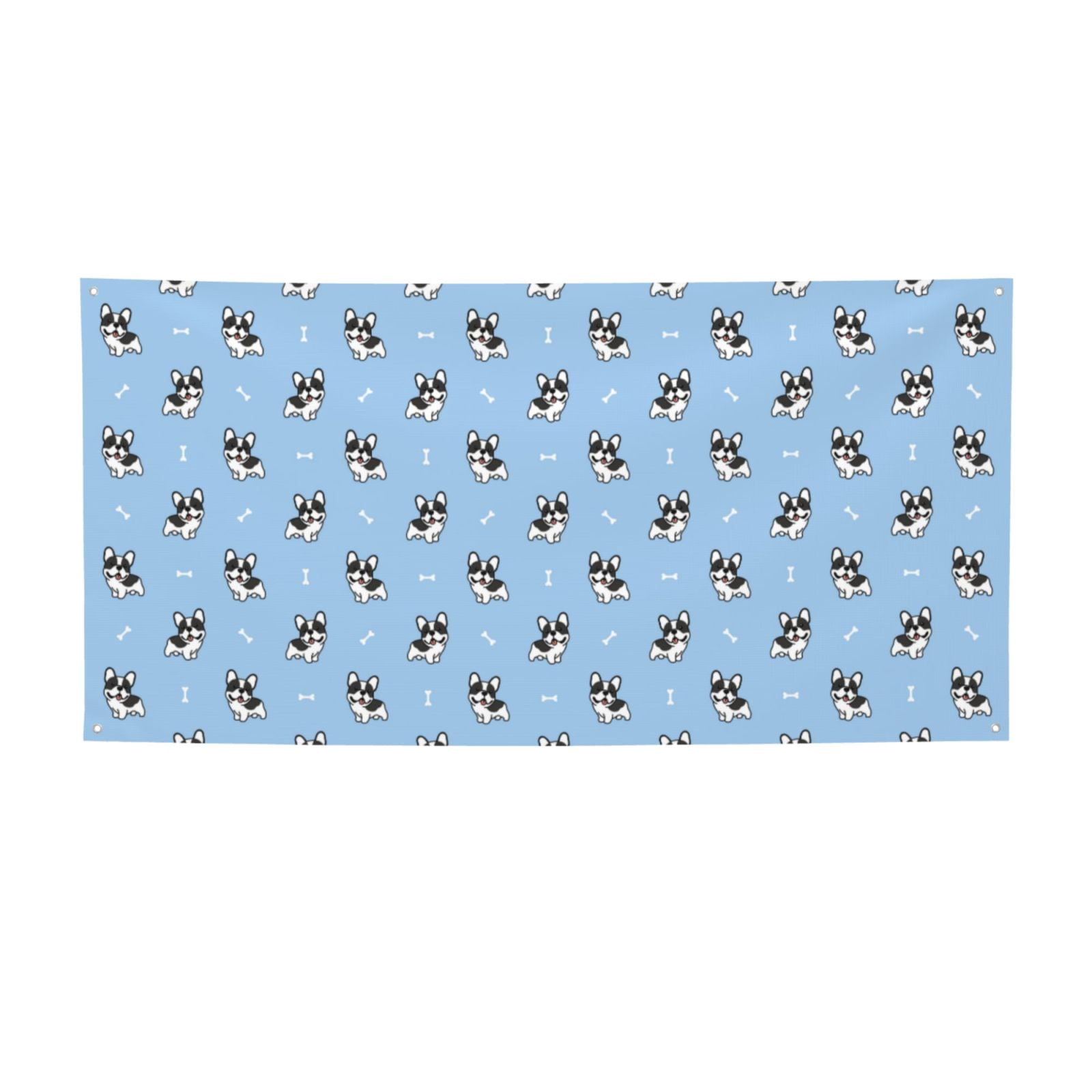 Tebeau French Bulldog Puppy Print Banner Backdrop Banner for Outdoor ...