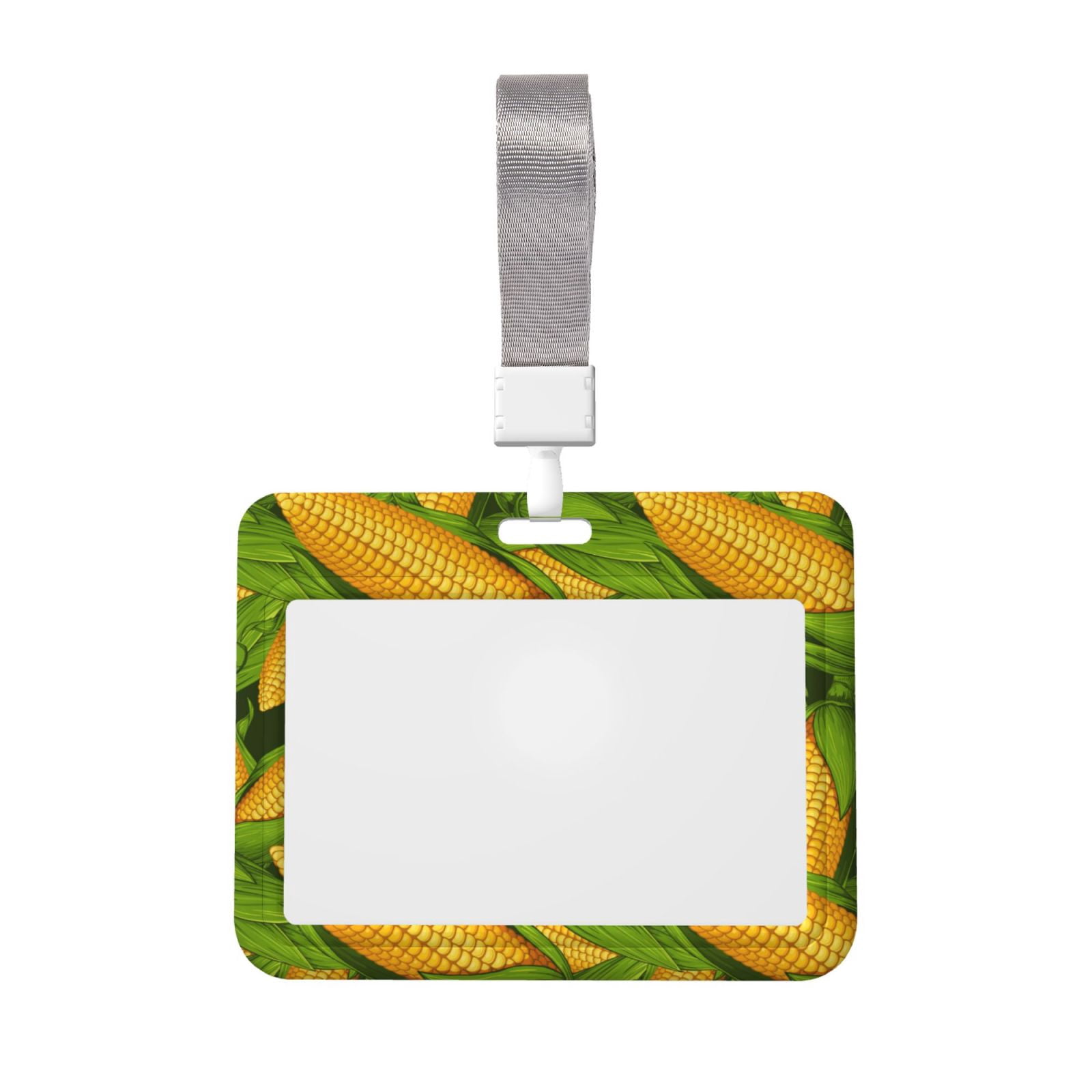 Tebeau Fresh Corn 1 Print Duty Badge Holder,Badge Holders with Clip ...