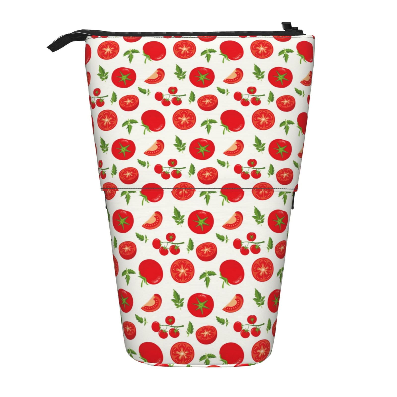 Tebeau Fresh Red Tomato Print Telescopic Pencil Bag Pen Holder Pop Up ...