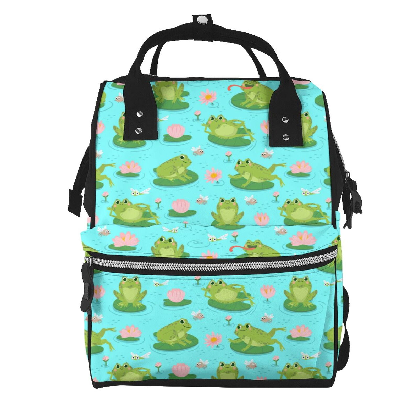 Tebeau Frogs And Aquatic Plants Print Nursing Baby Customized Multi ...