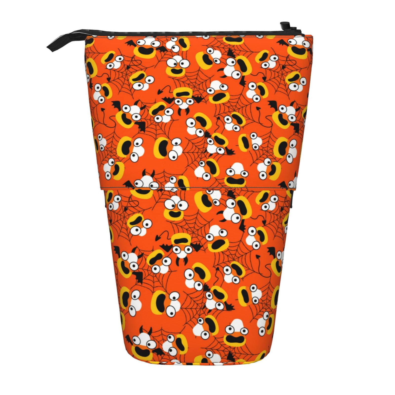 Tebeau Funny corn spider web Print Telescopic Pencil Bag Pen Holder Pop ...