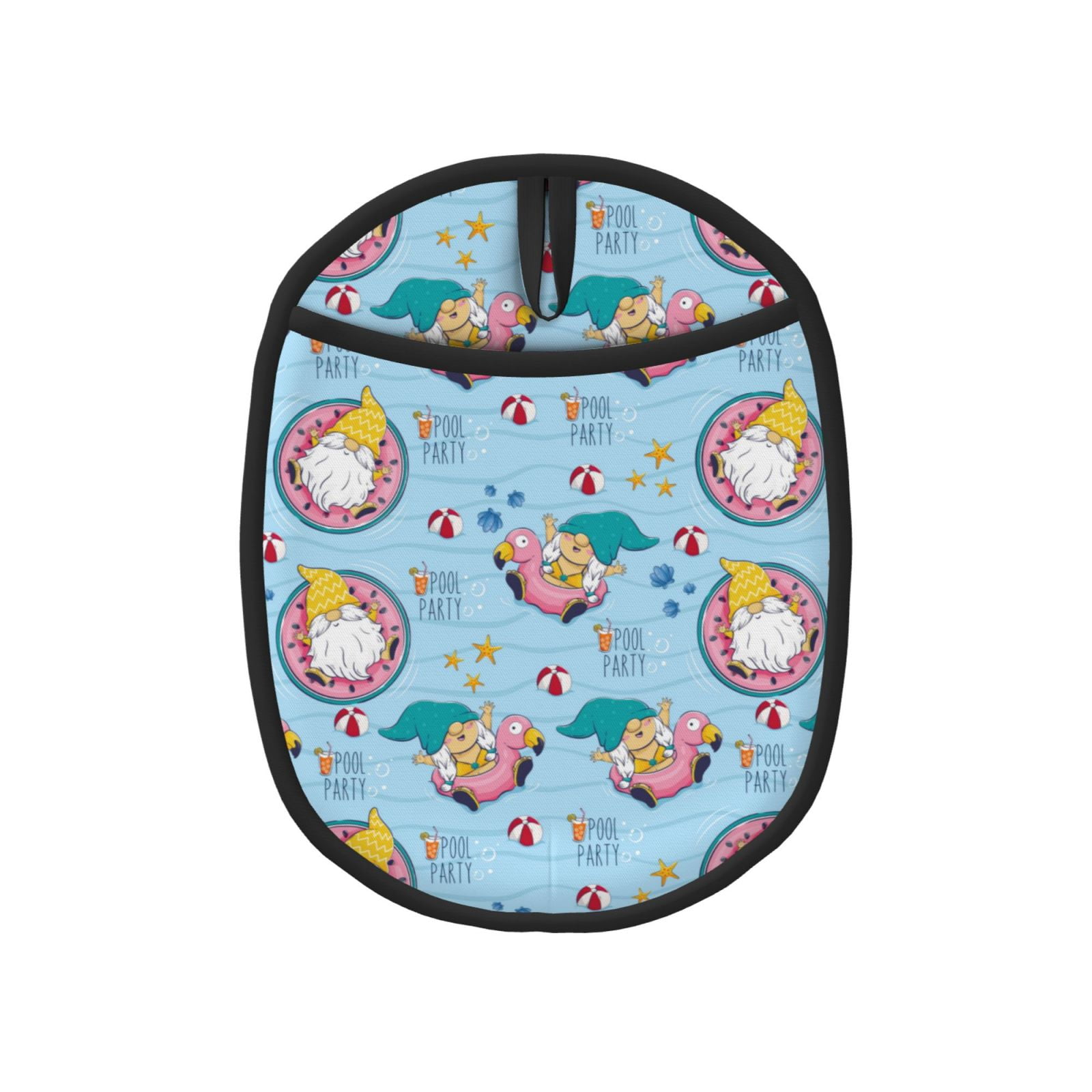 Tebeau Gnome Pool Party Print Silicone Pot Holders , Multi-Purpose Hot ...