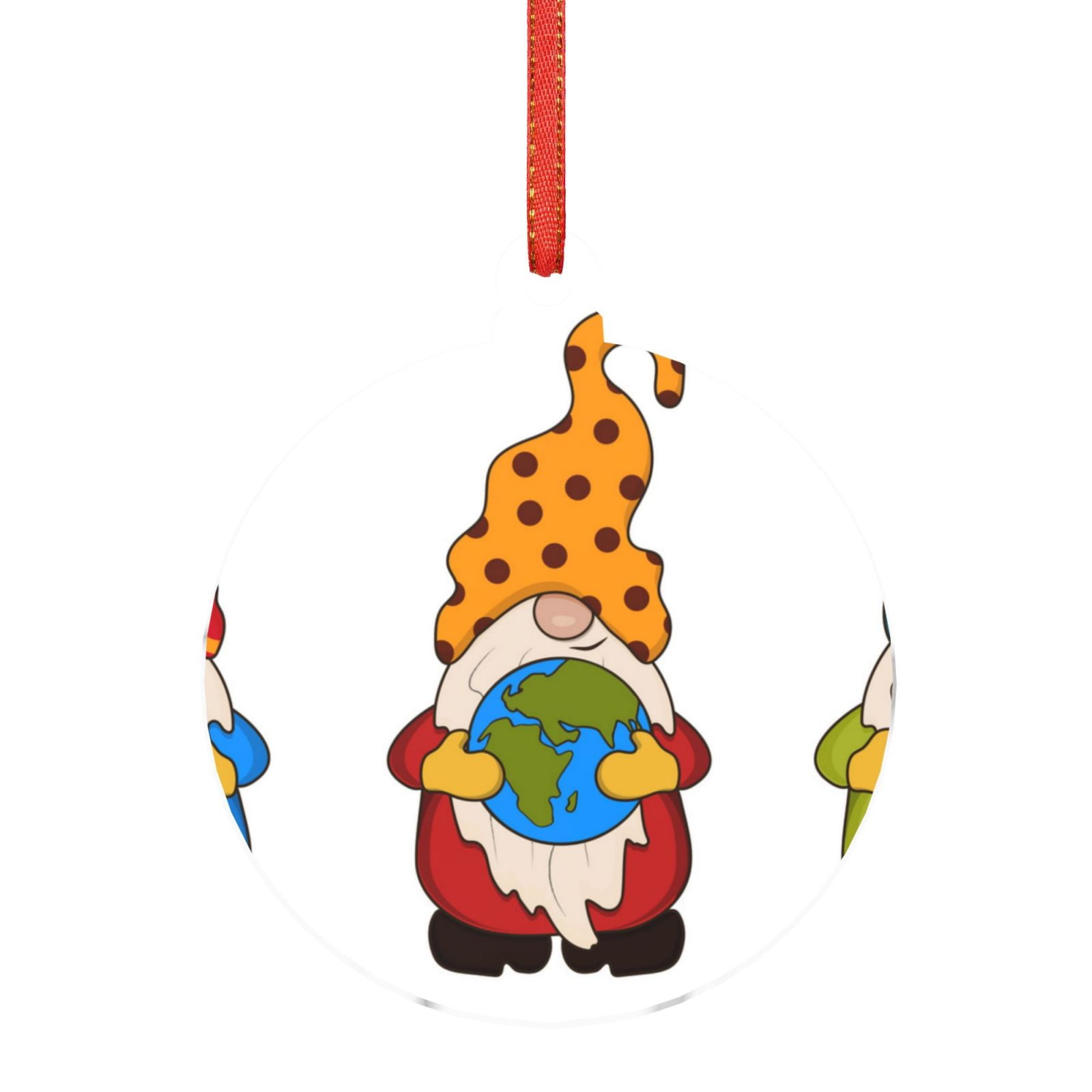 Tebeau Gnomes Are Holding School Supplies Print Christmas Tree ...