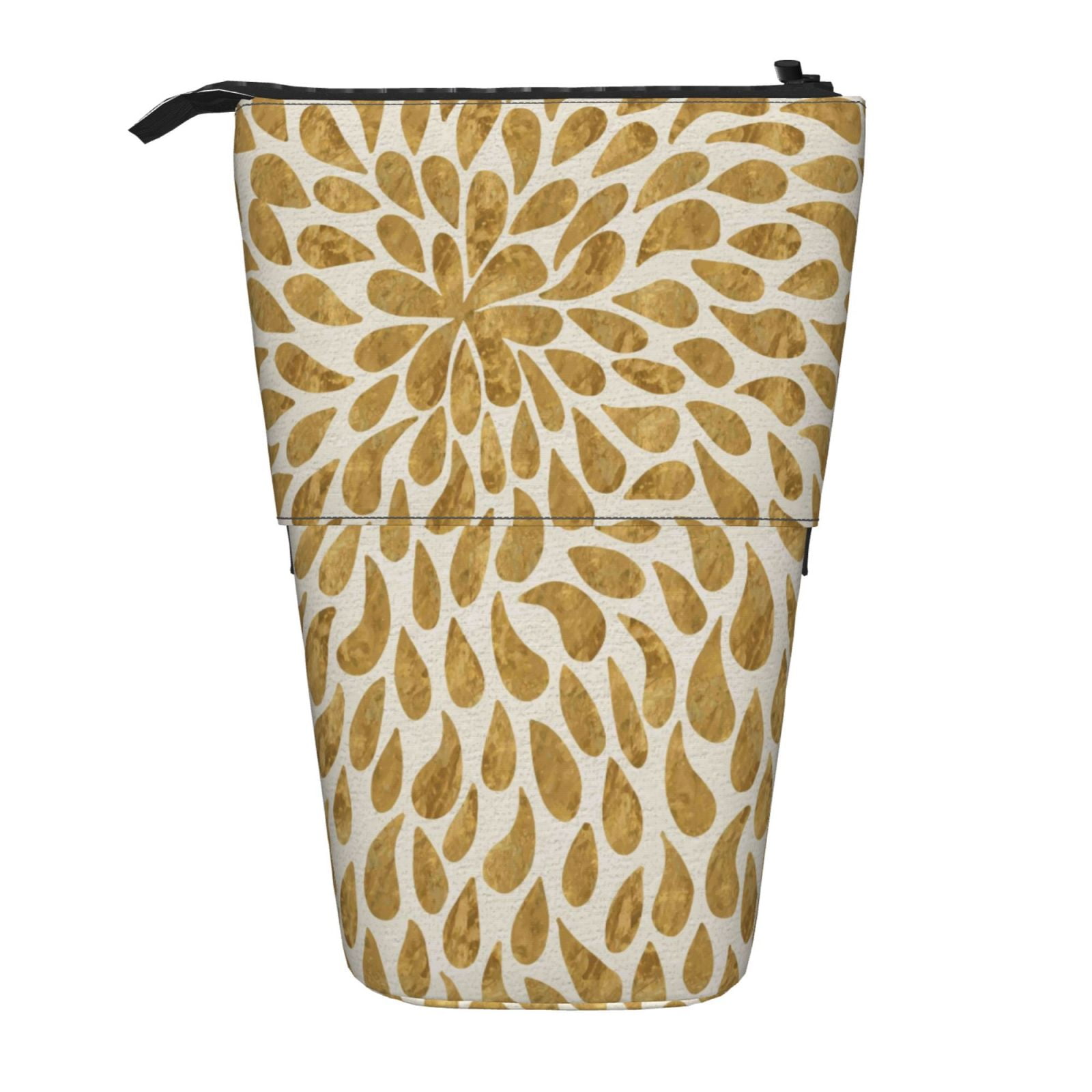 Tebeau Gold Drops Print Telescopic Pencil Bag Pen Holder Pop Up ...