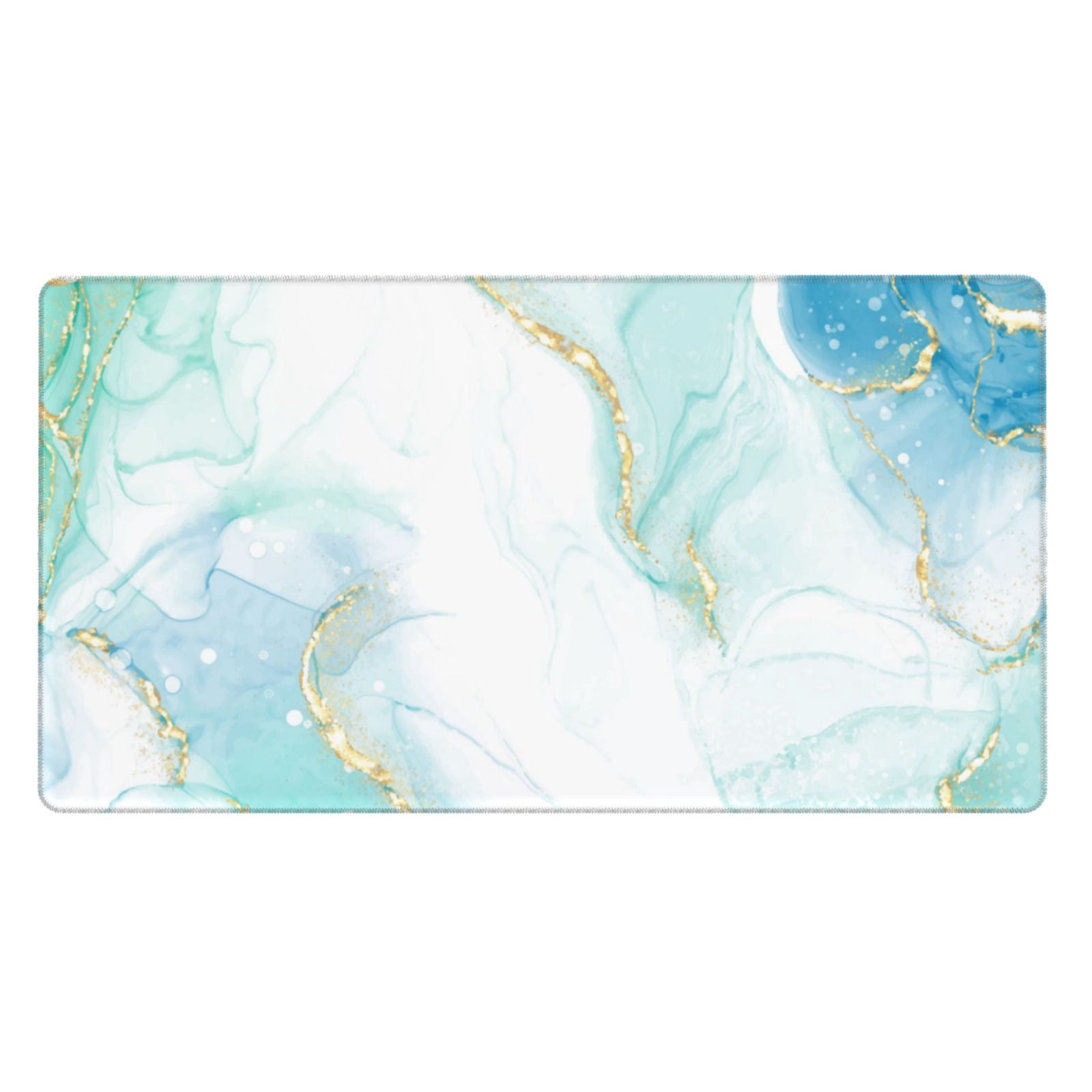 Tebeau Gold Lines Marble Watercolor Print Large Mouse Pad for Desktop ...