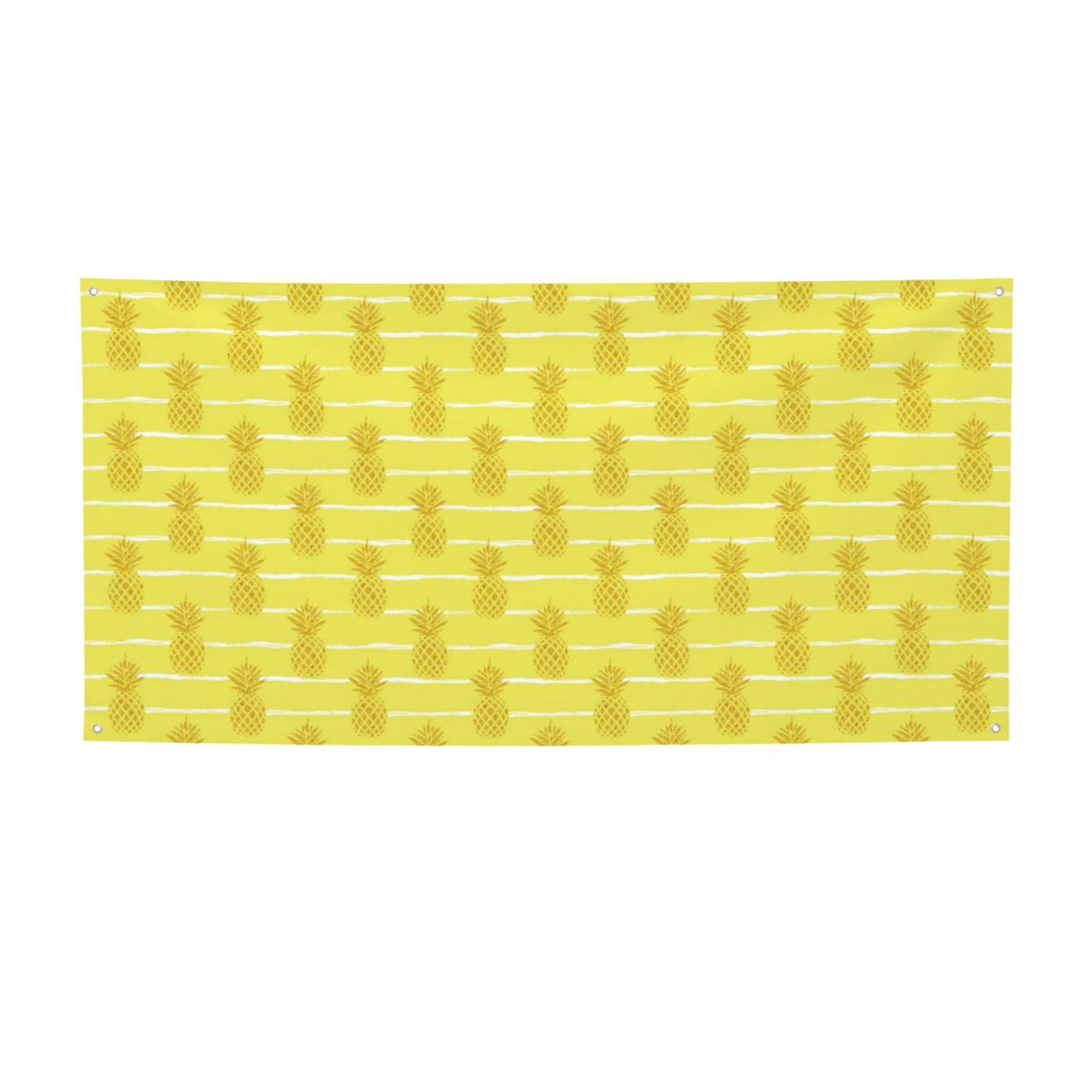 Tebeau Gold Pineapple Print Banner Backdrop Banner for Outdoor and ...