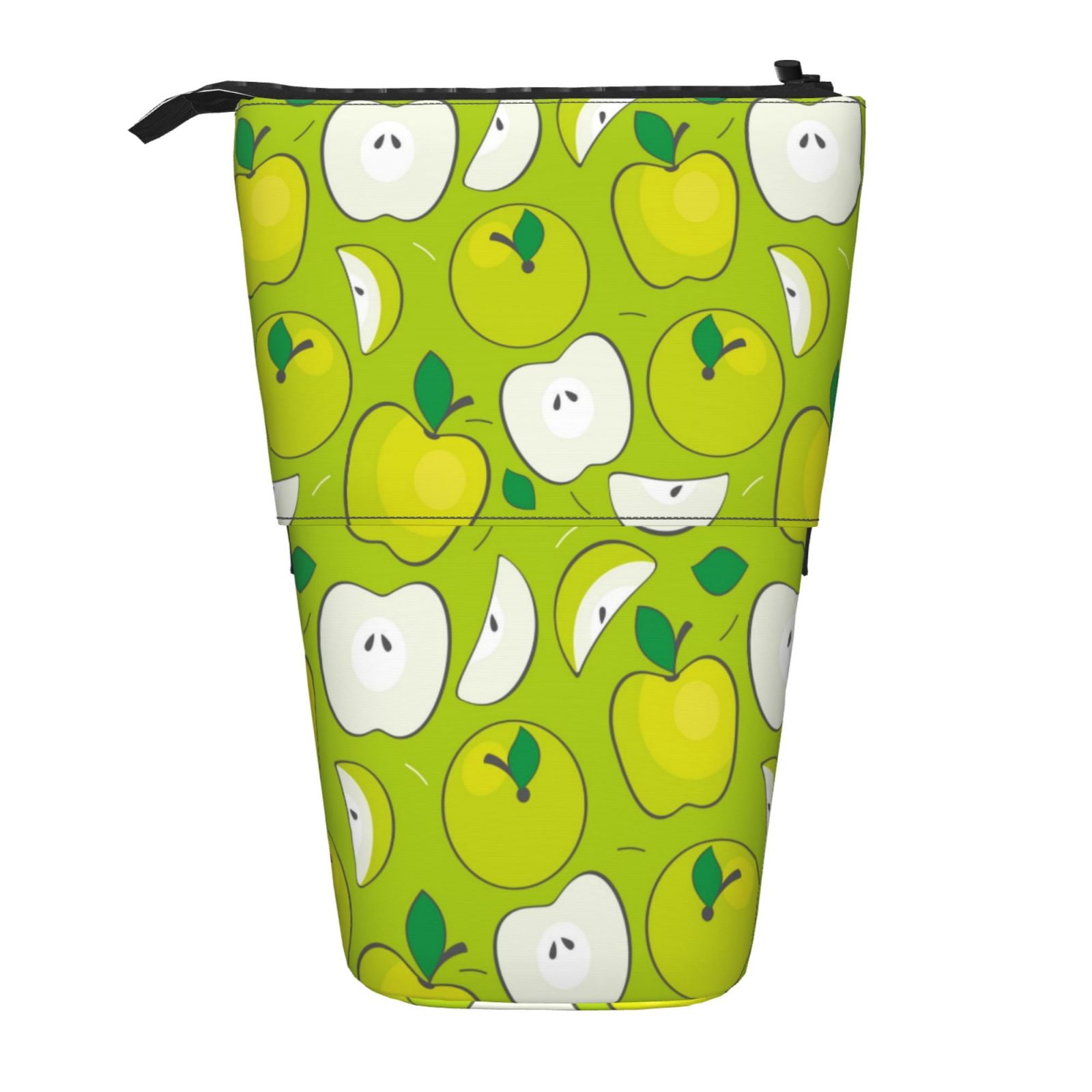 Tebeau Green Apple Print Telescopic Pencil Bag Pen Holder Pop Up ...