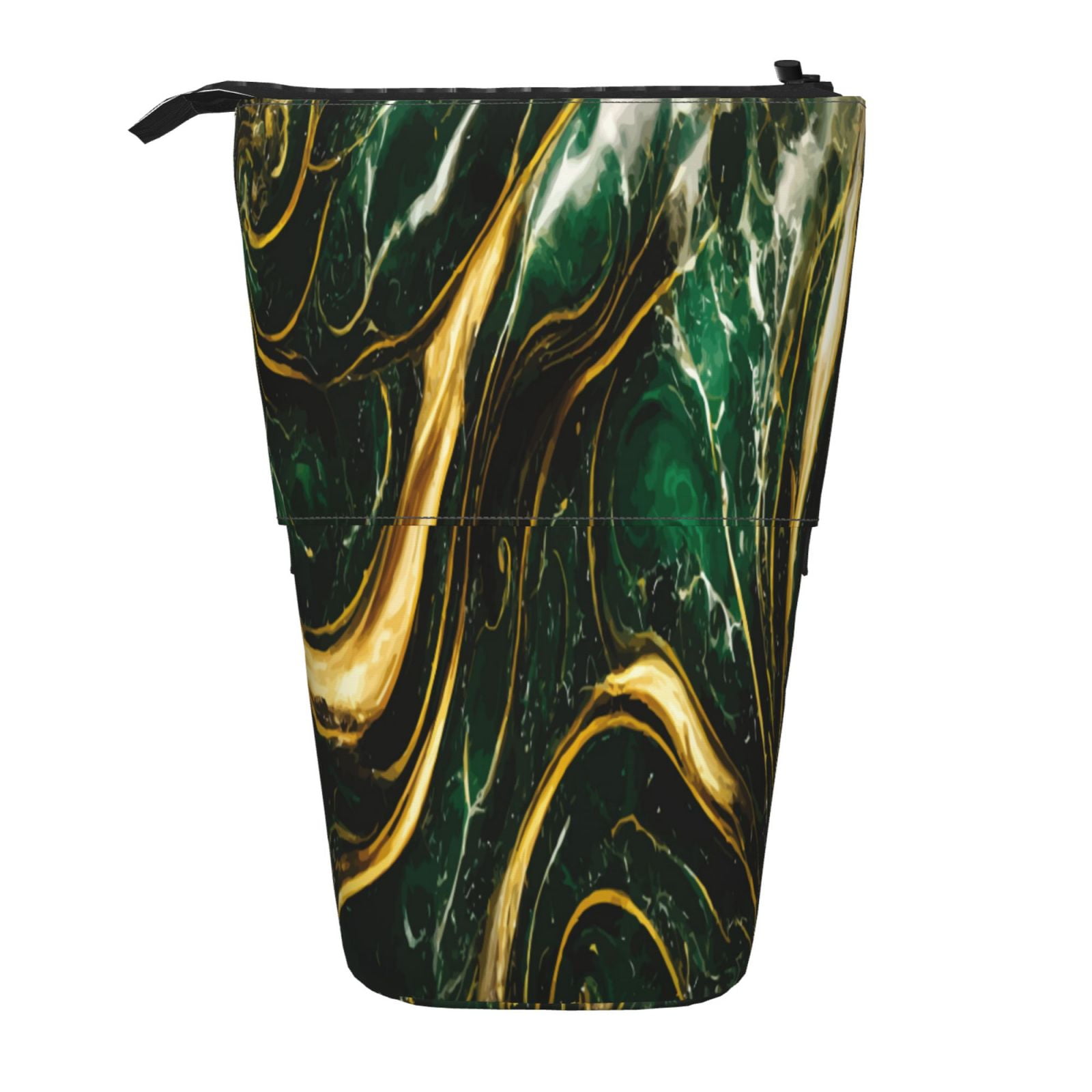 Tebeau Green Marble Print Telescopic Pencil Bag Pen Holder Pop Up ...