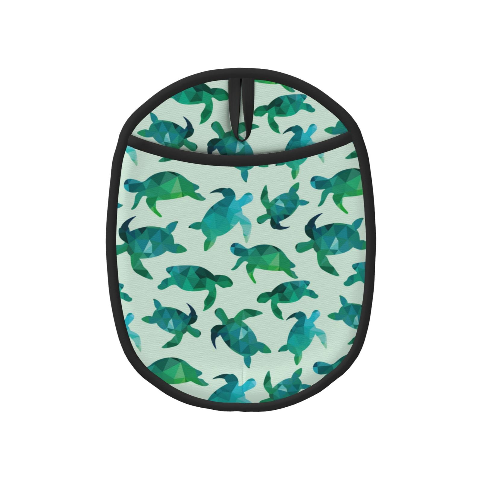 Tebeau Green Sea Turtle Print Silicone Pot Holders , Multi-Purpose Hot ...
