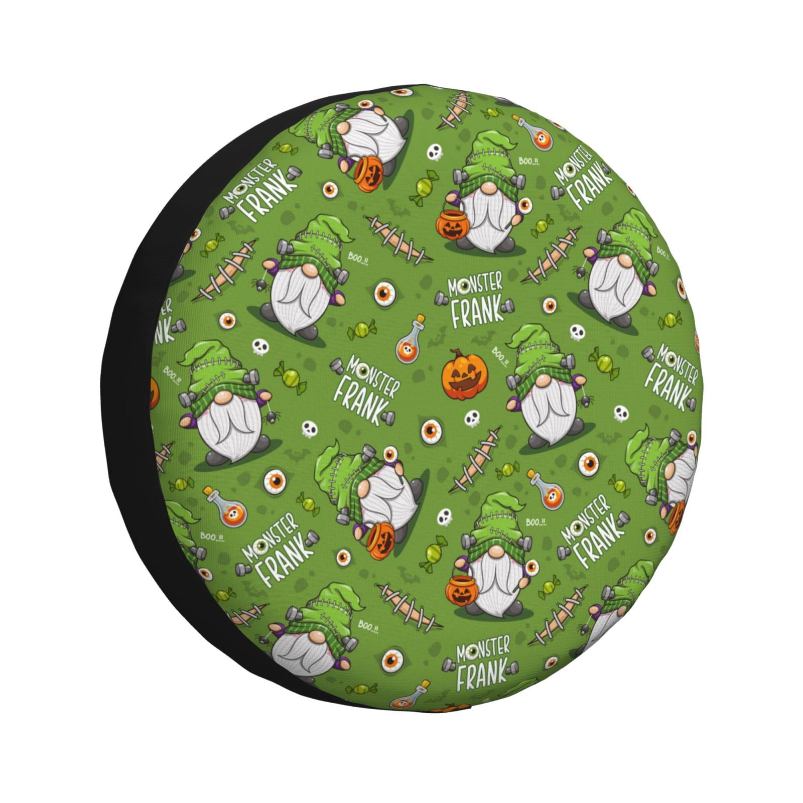 Tebeau Halloween Monster Gnome Print Spare Tire Cover Wheel Tire Cover ...