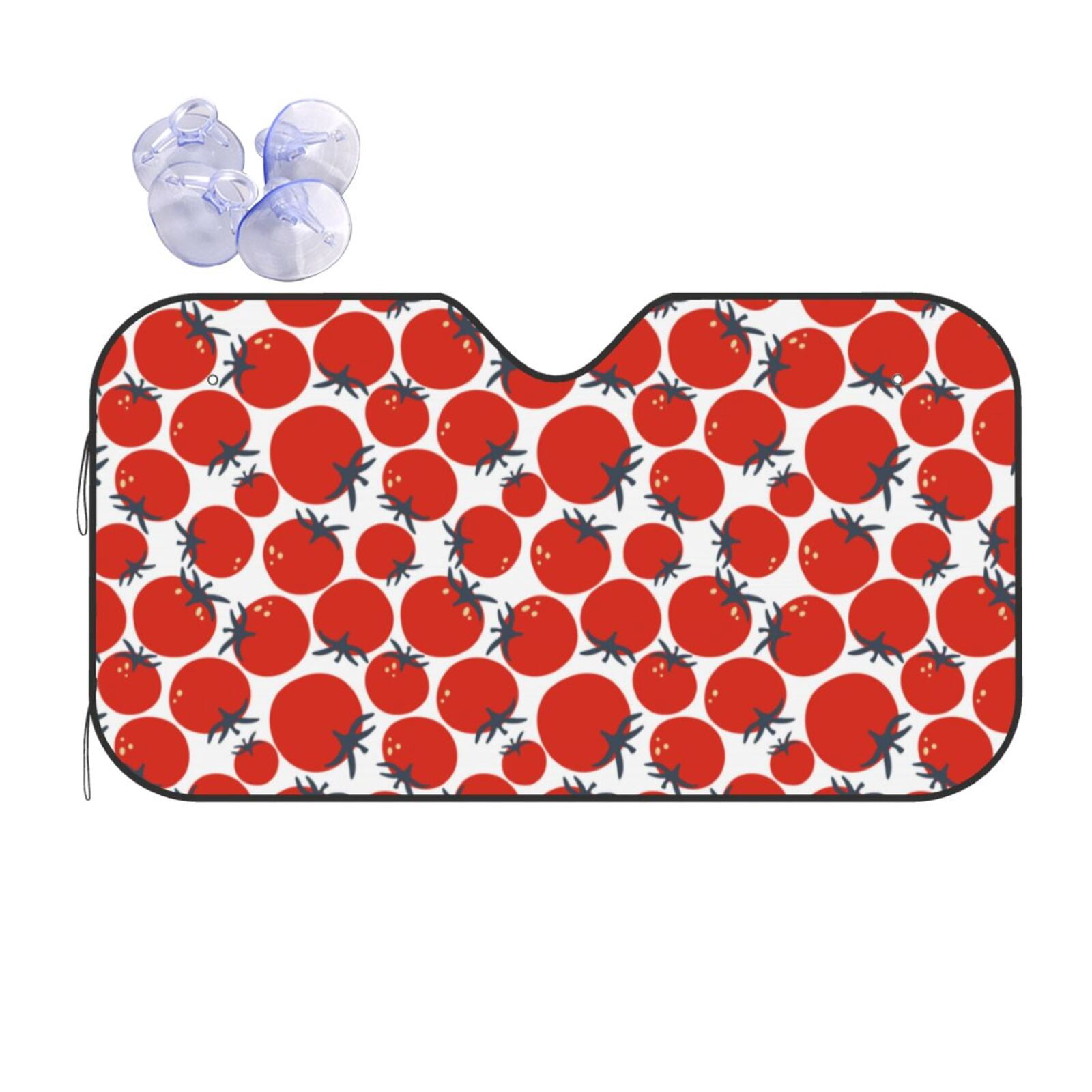 Tebeau Hand Drawn Tomatoes Print Foldable Car Windshield Sun Shades ...