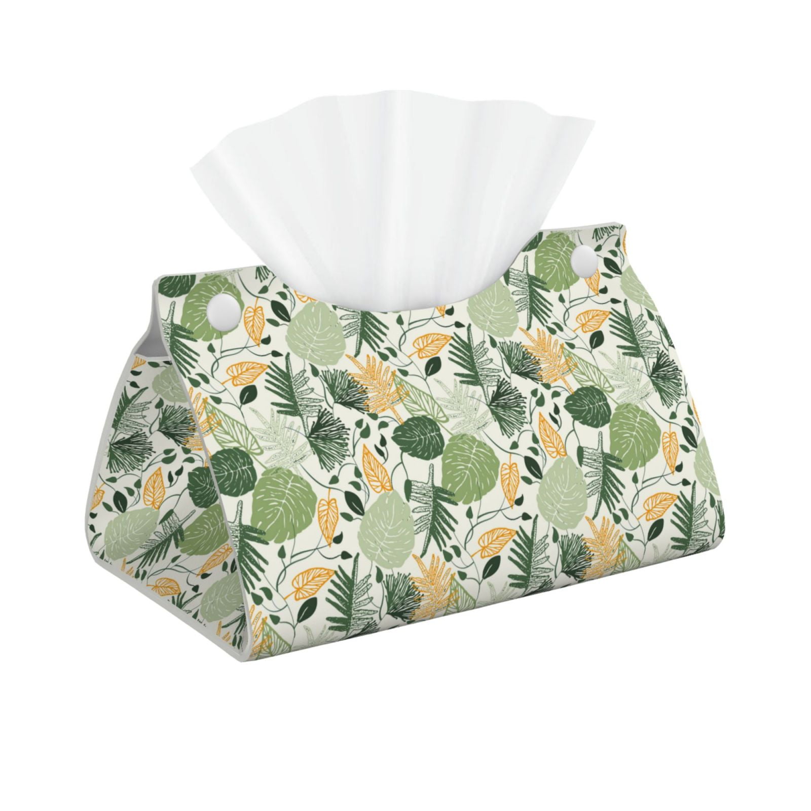 Tebeau Hawaiian Style Print Tissue Box Cover,Modern PU Leather ...