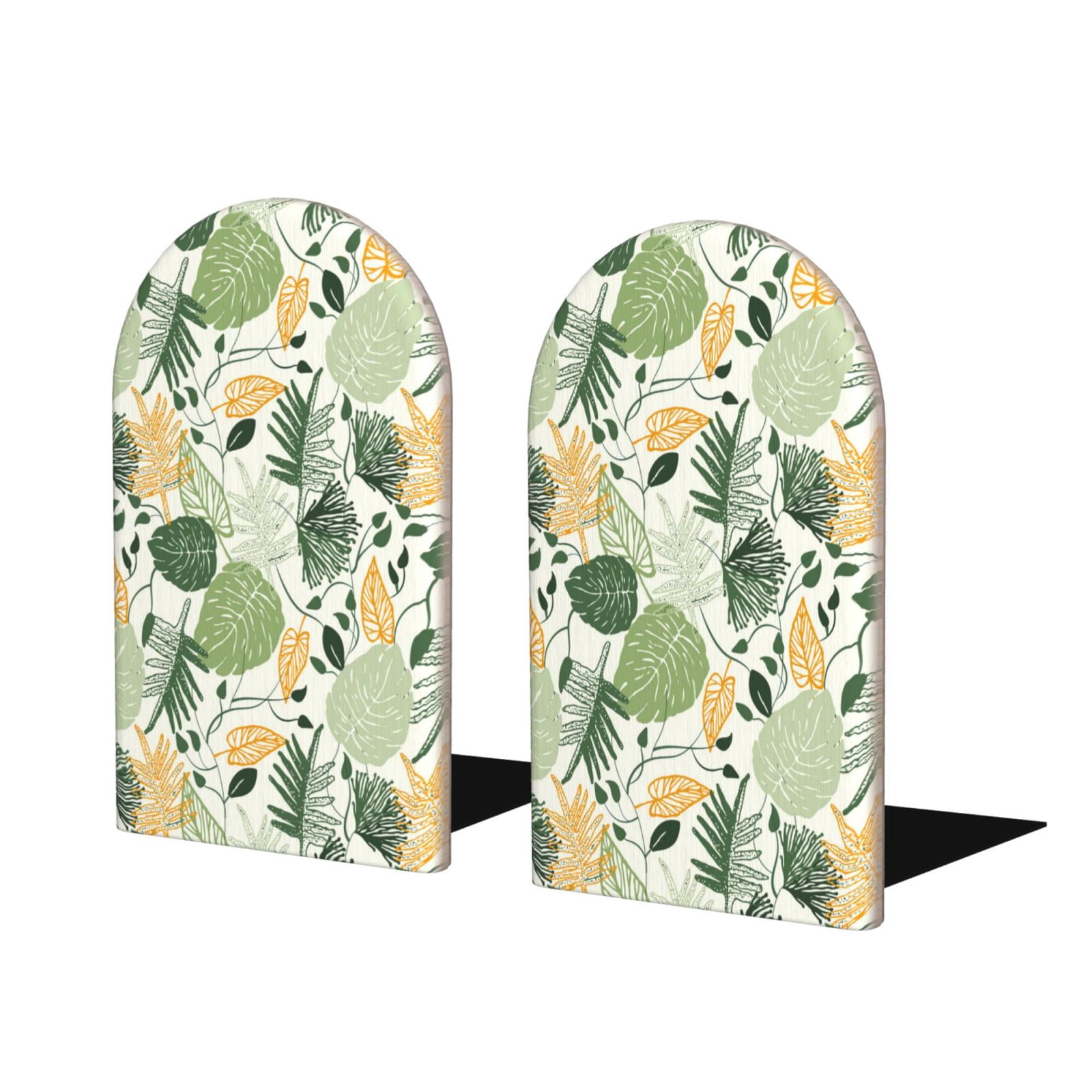 Tebeau Hawaiian Style Print Wood Bookends for Shelves,Bookends,Book ...