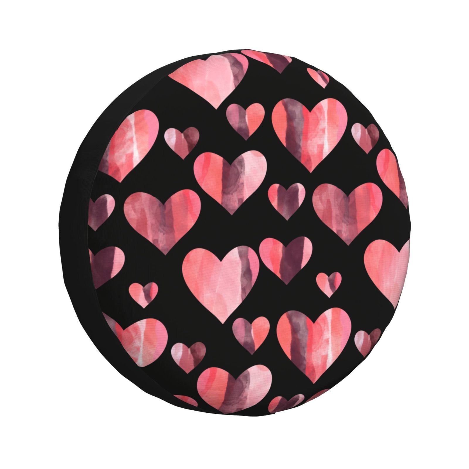 Tebeau Hearts Print Spare Tire Cover Wheel Tire Cover for Travel ...