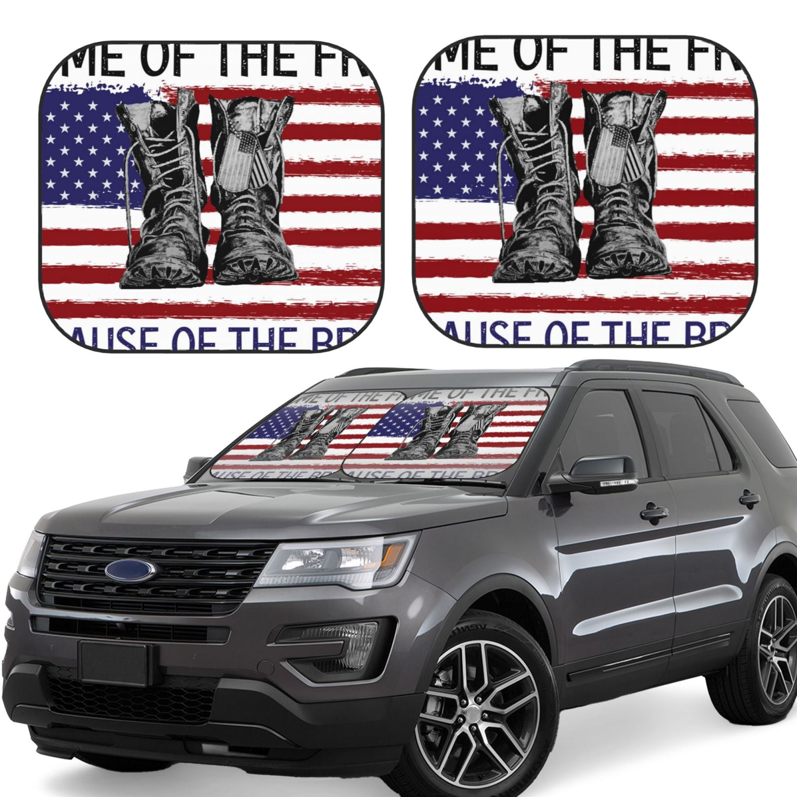 Tebeau Home Of The Free Because Of The Brave Print Foldable Car ...