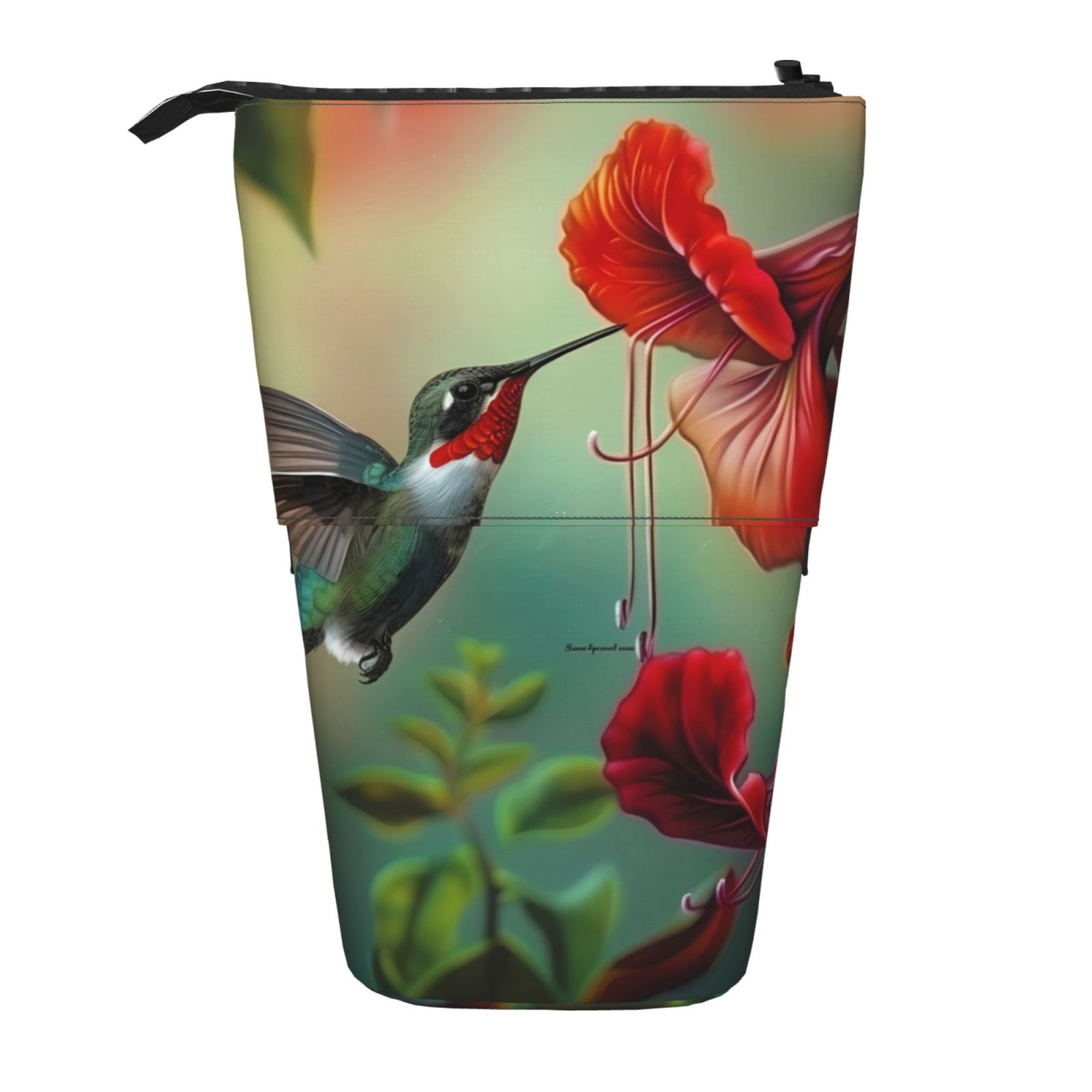 Tebeau Hummingbird Floral Paradise Print Telescopic Pencil Bag Pen ...