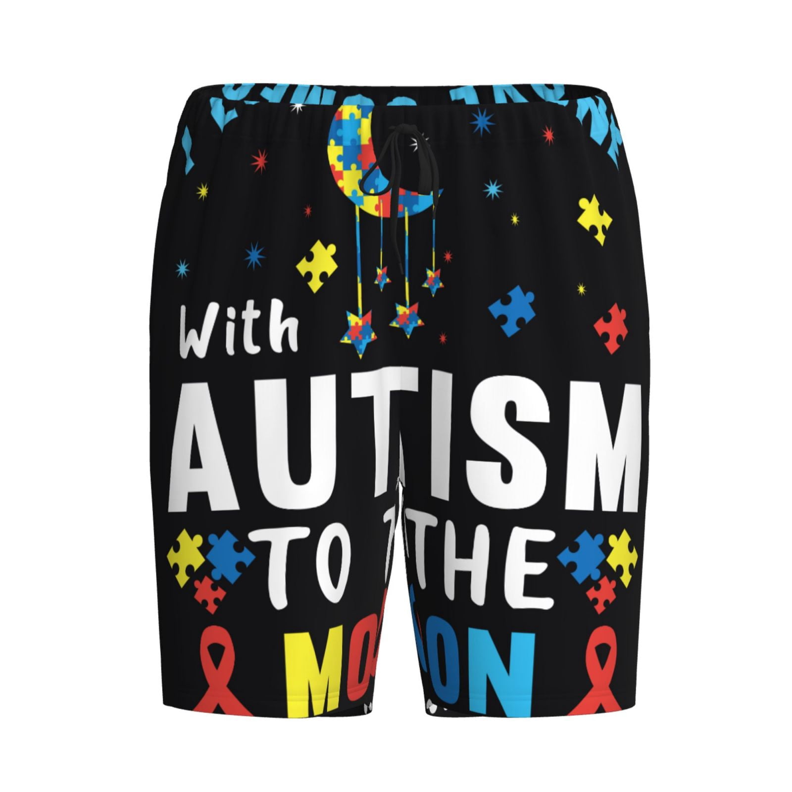 Tebeau I Love With Autism To The Moon And Back for Men's Pajama Bottoms ...