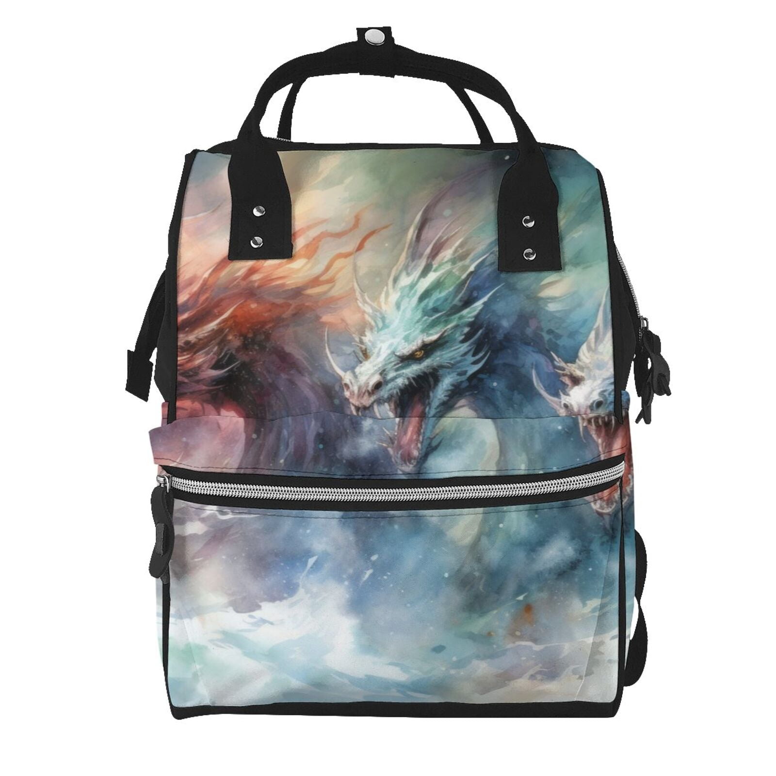 Tebeau Ink Style Wave Dragon Print Nursing Baby Customized Multi ...