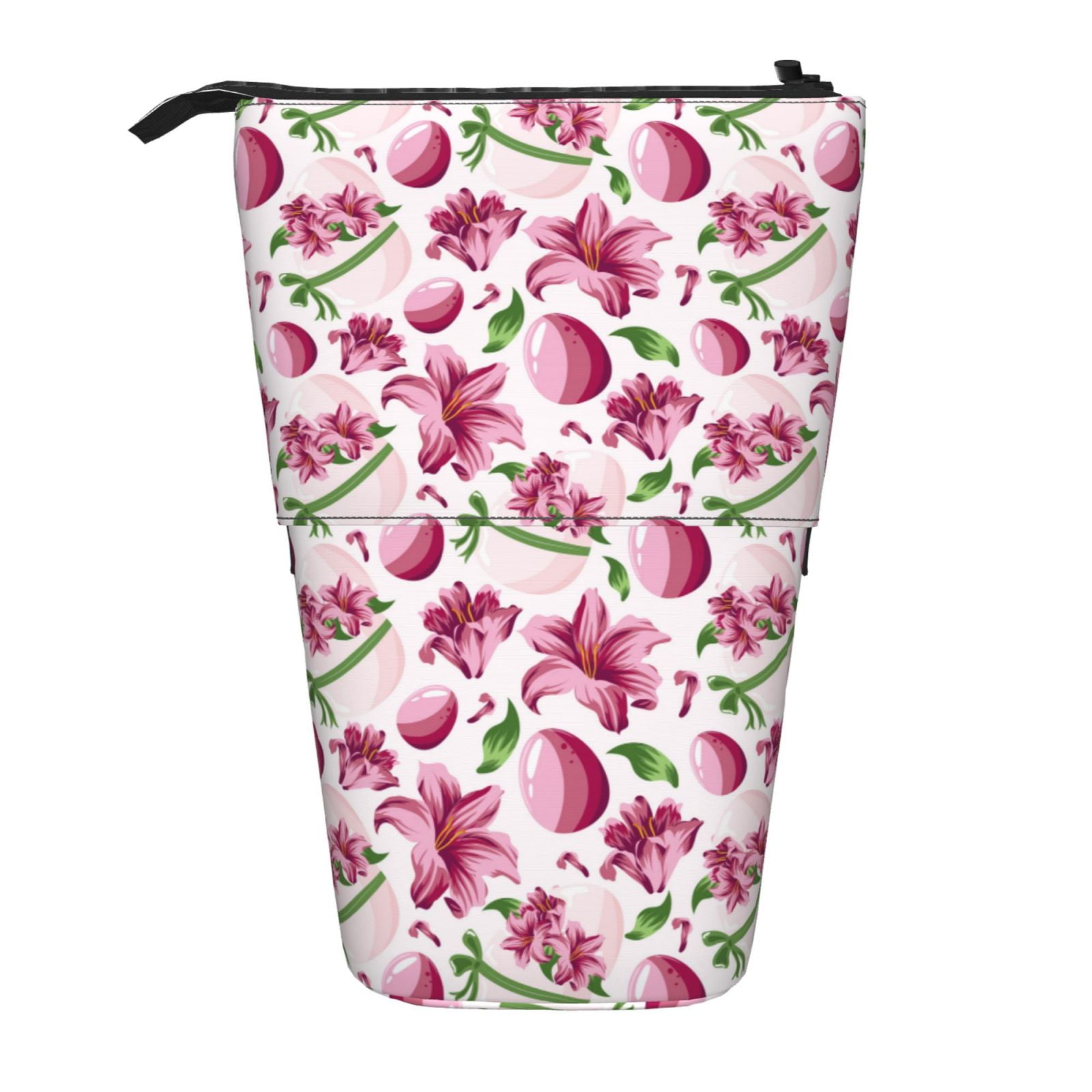Tebeau Lilies Flowers Print Telescopic Pencil Bag Pen Holder Pop Up ...