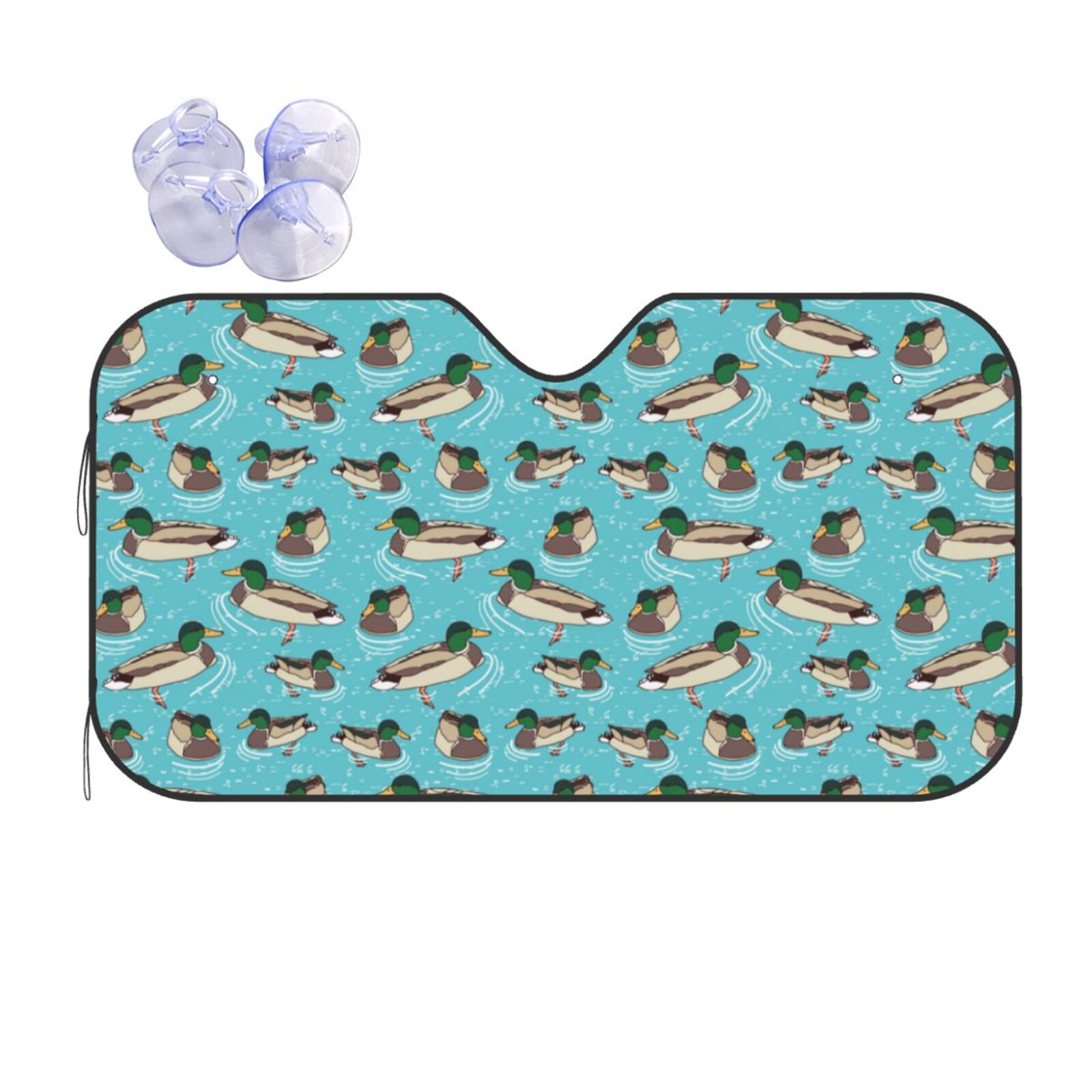 Tebeau Mallard Ducks Swimming In The Lake Print Foldable Car Windshield ...