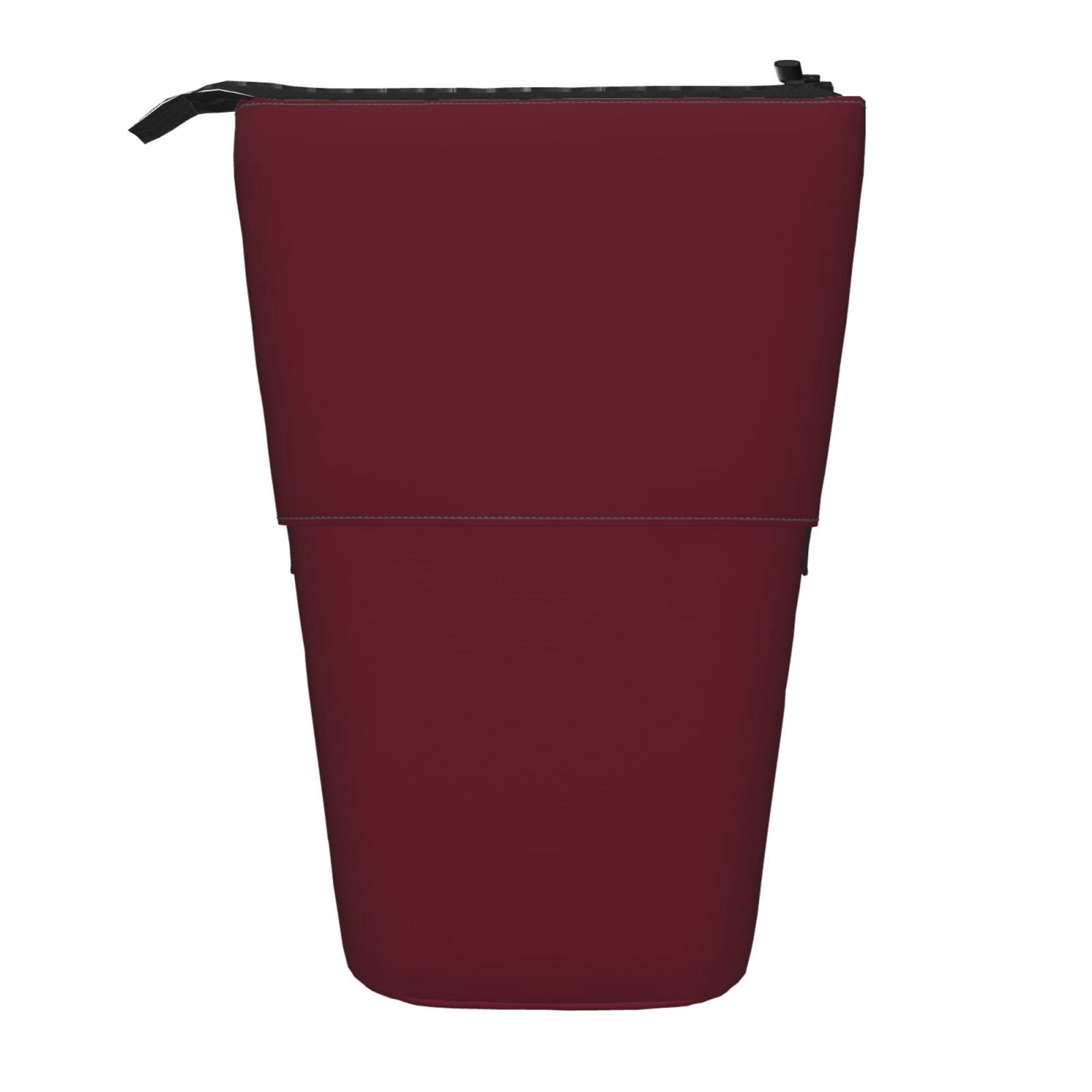 Tebeau Maroon Print Telescopic Pencil Bag Pen Holder Pop Up Stationery ...