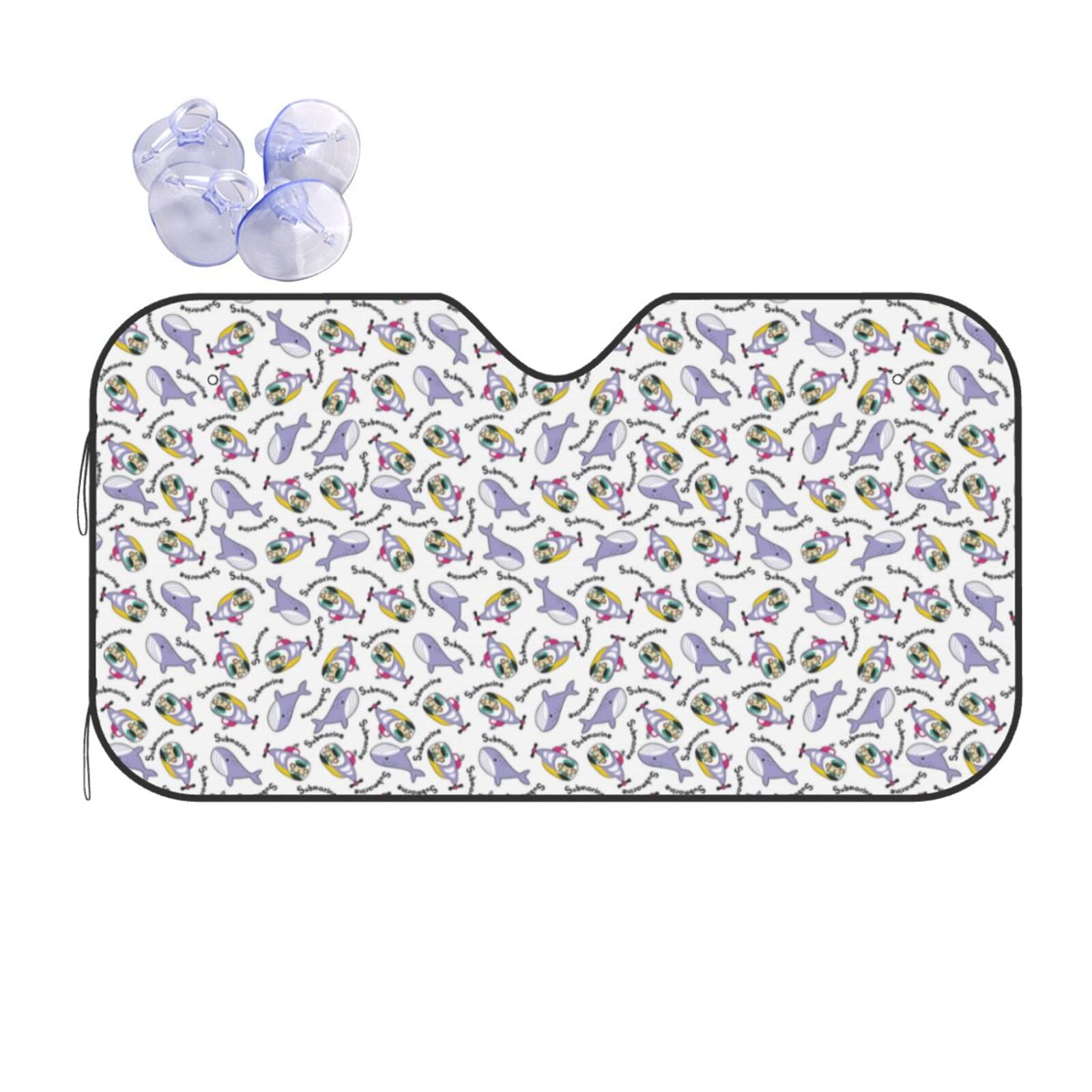 Tebeau Monkey Submarine Captain Print Foldable Car Windshield Sun ...