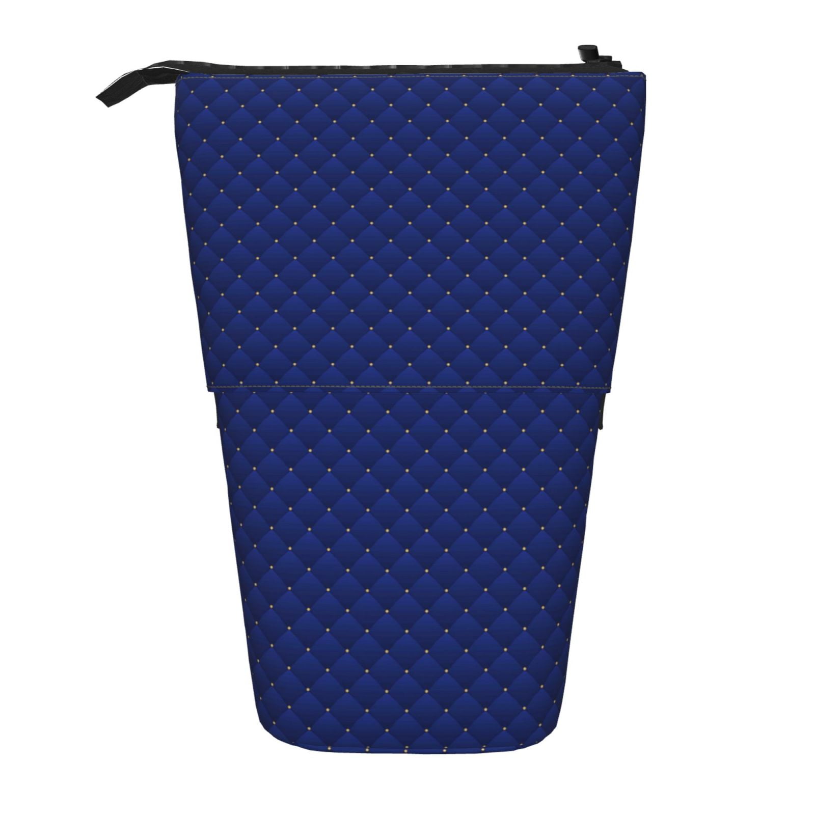 Tebeau Navy Blue Print Telescopic Pencil Bag Pen Holder Pop Up ...