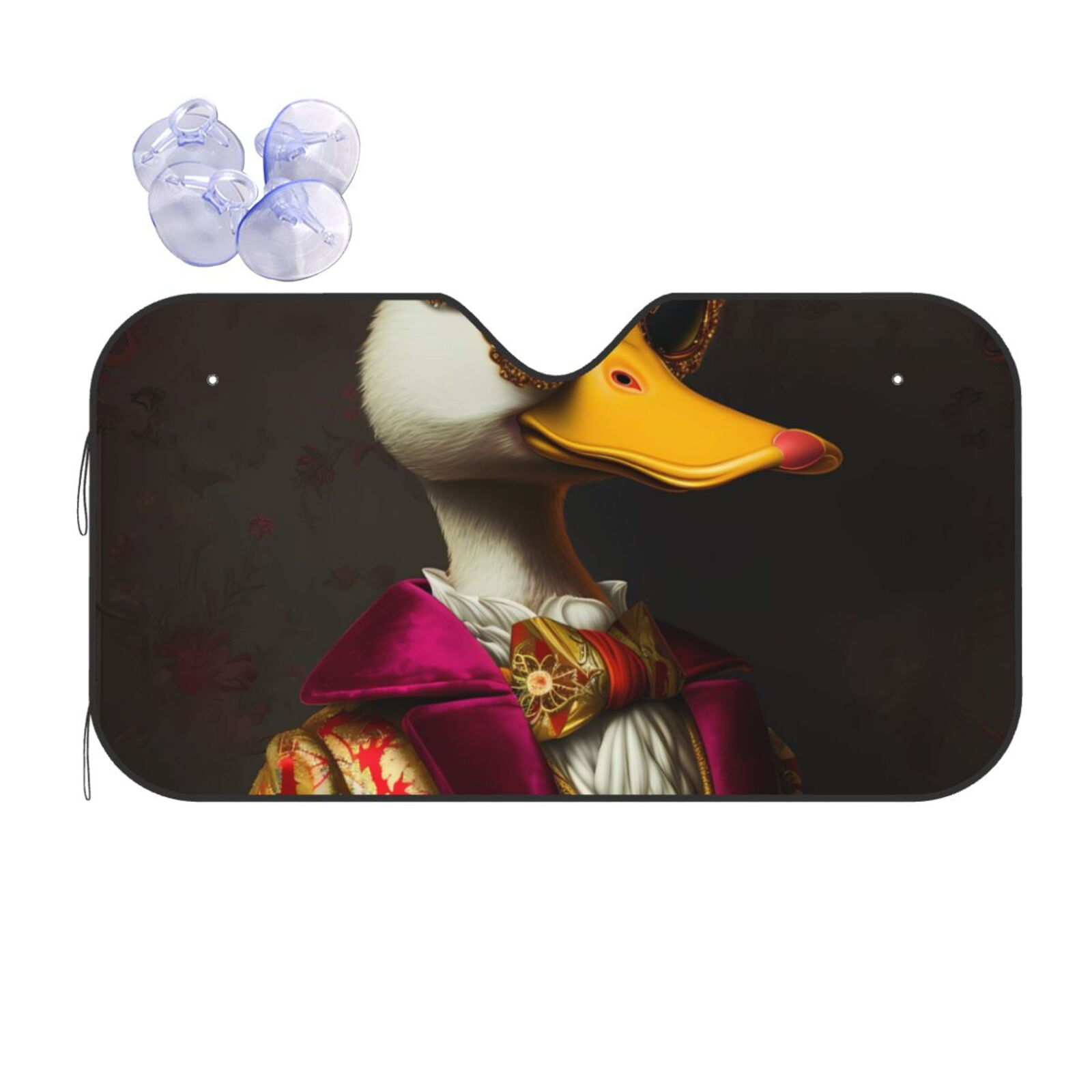 Tebeau Noble Style Duck Print Foldable Car Windshield Sun Shades ...