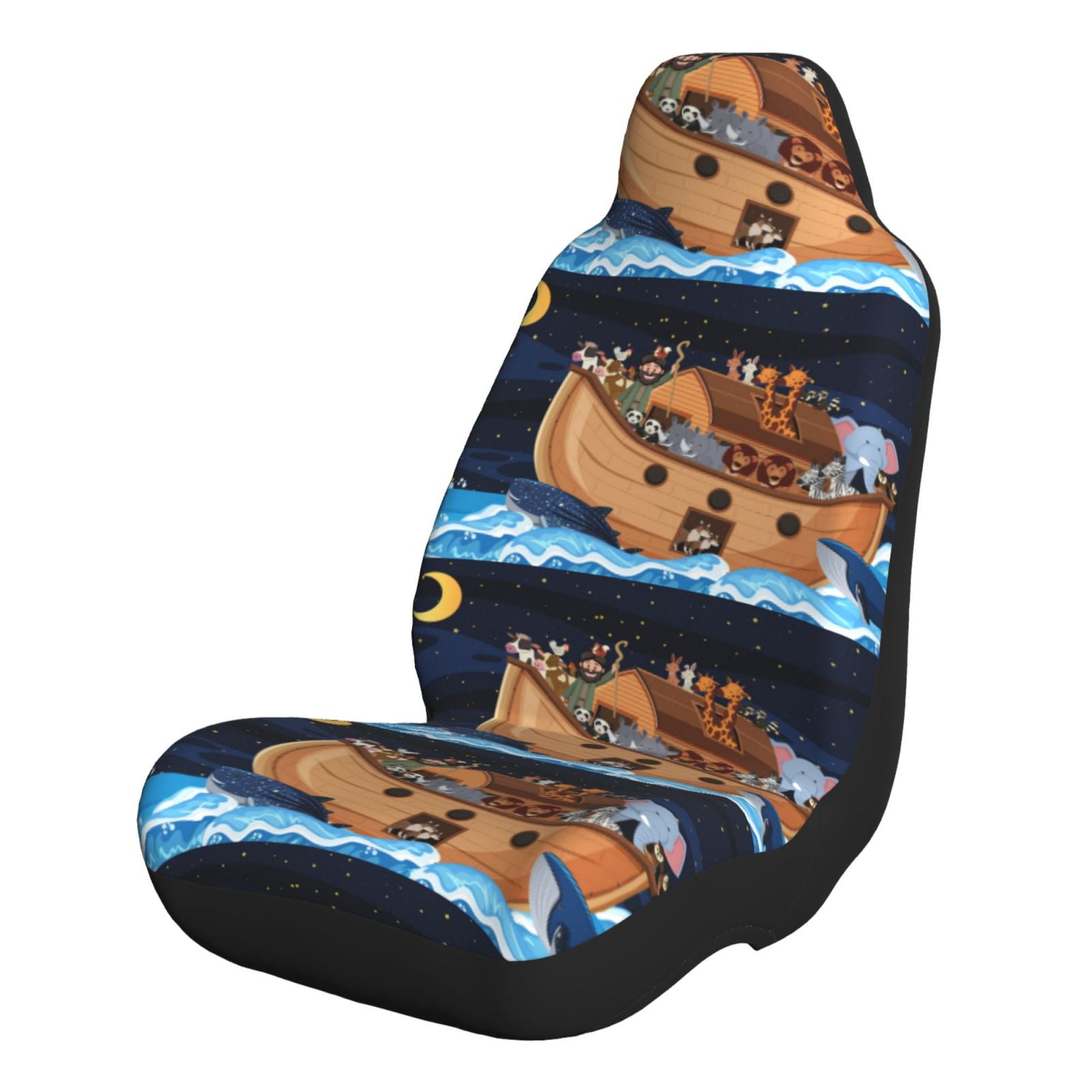 Tebeau Ocean Scene with Noah's Ark Print Car Seat Cushions, Seat Covers ...
