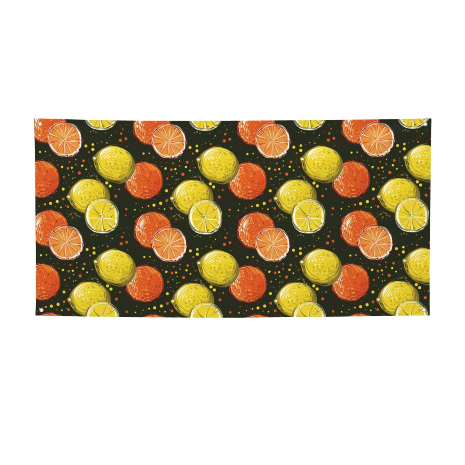 Tebeau Orange Lemon Print Banner Backdrop Banner for Outdoor and Indoor ...