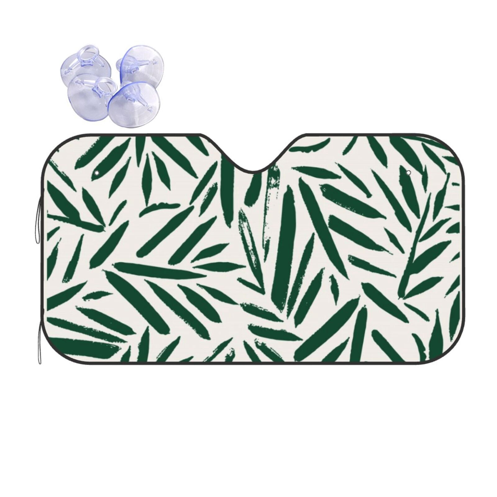 Tebeau Palm Branch With Leaves Print Foldable Car Windshield Sun Shades ...