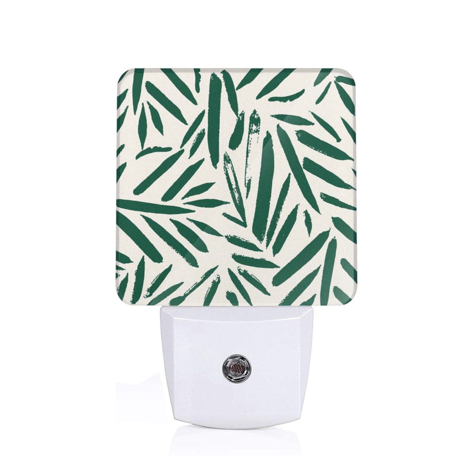 Tebeau Palm Branch With Leaves Print Night Light, Plug in Night Light ...