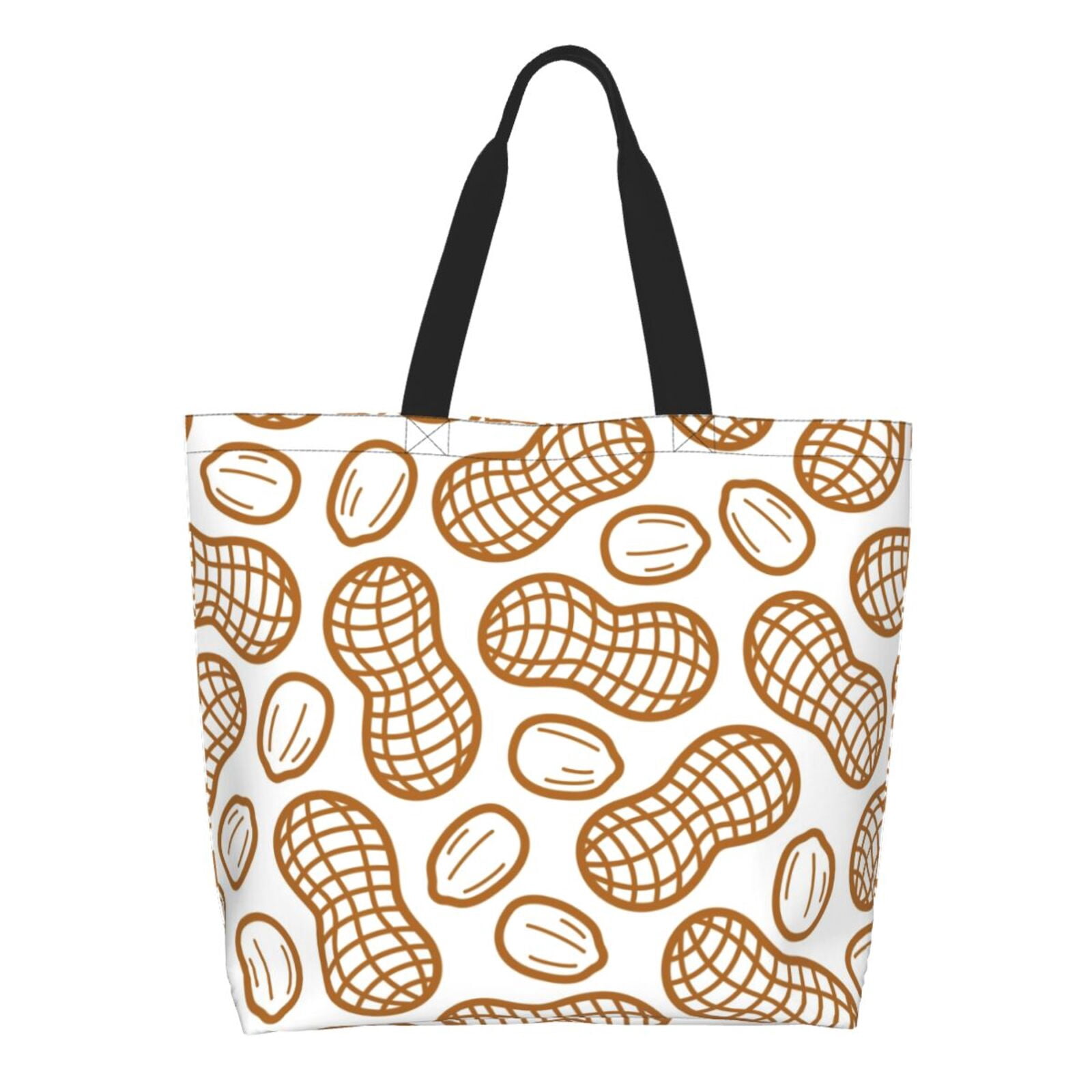 Tebeau Peanuts7 Print Reusable Grocery Bags,Heavy Duty Foldable ...