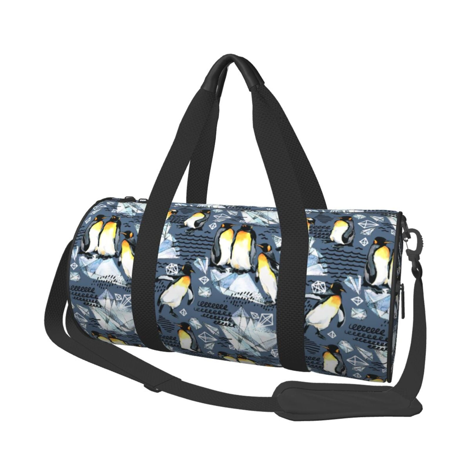 Tebeau Penguin Arctic Adventure Print Travel Duffle Bag, Waterproof ...