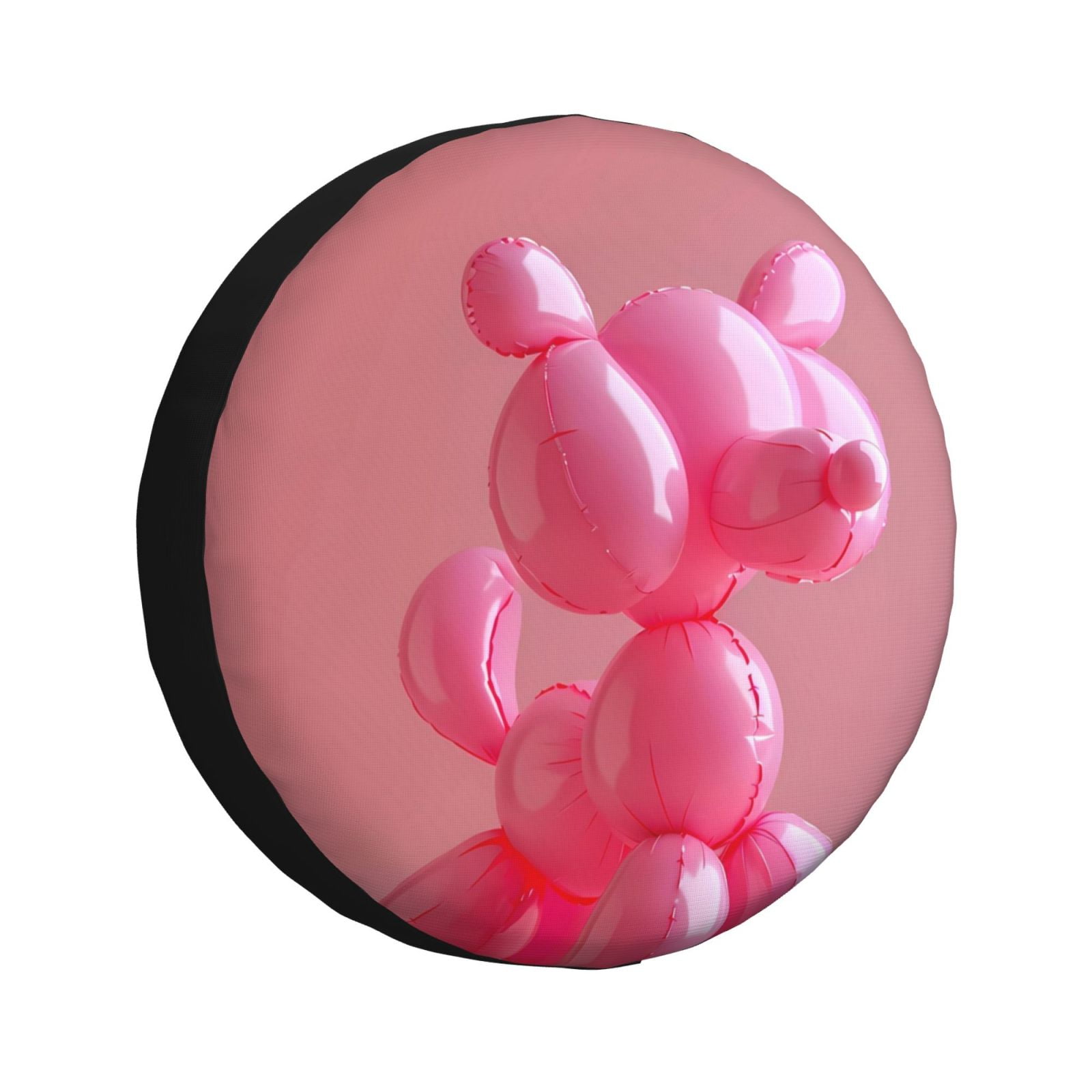 Tebeau Pink Balloon Puppy Art Print Spare Tire Cover Wheel Tire Cover ...