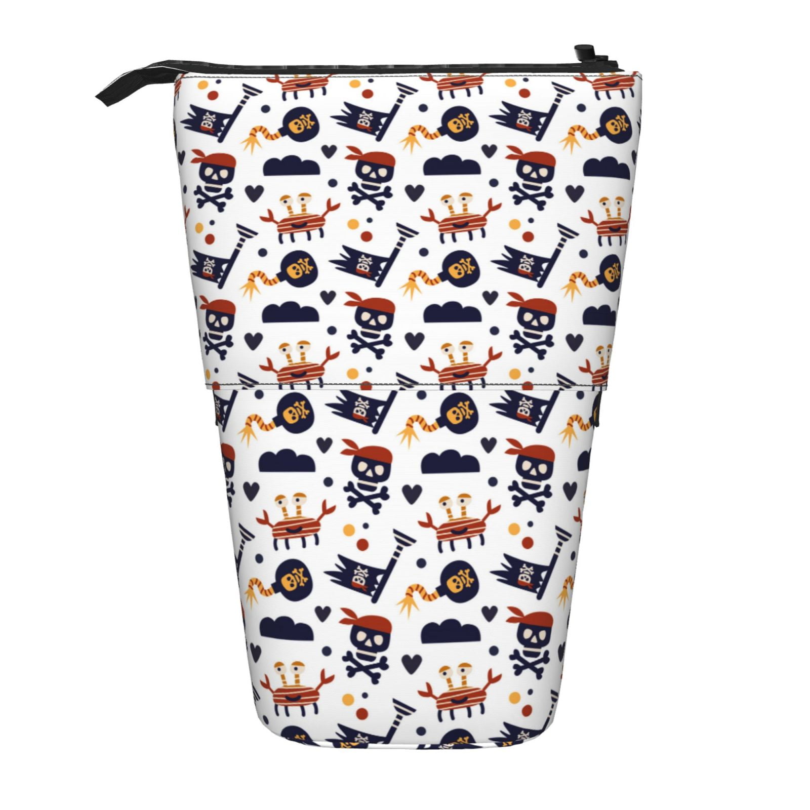 Tebeau Pirate Theme Print Telescopic Pencil Bag Pen Holder Pop Up ...