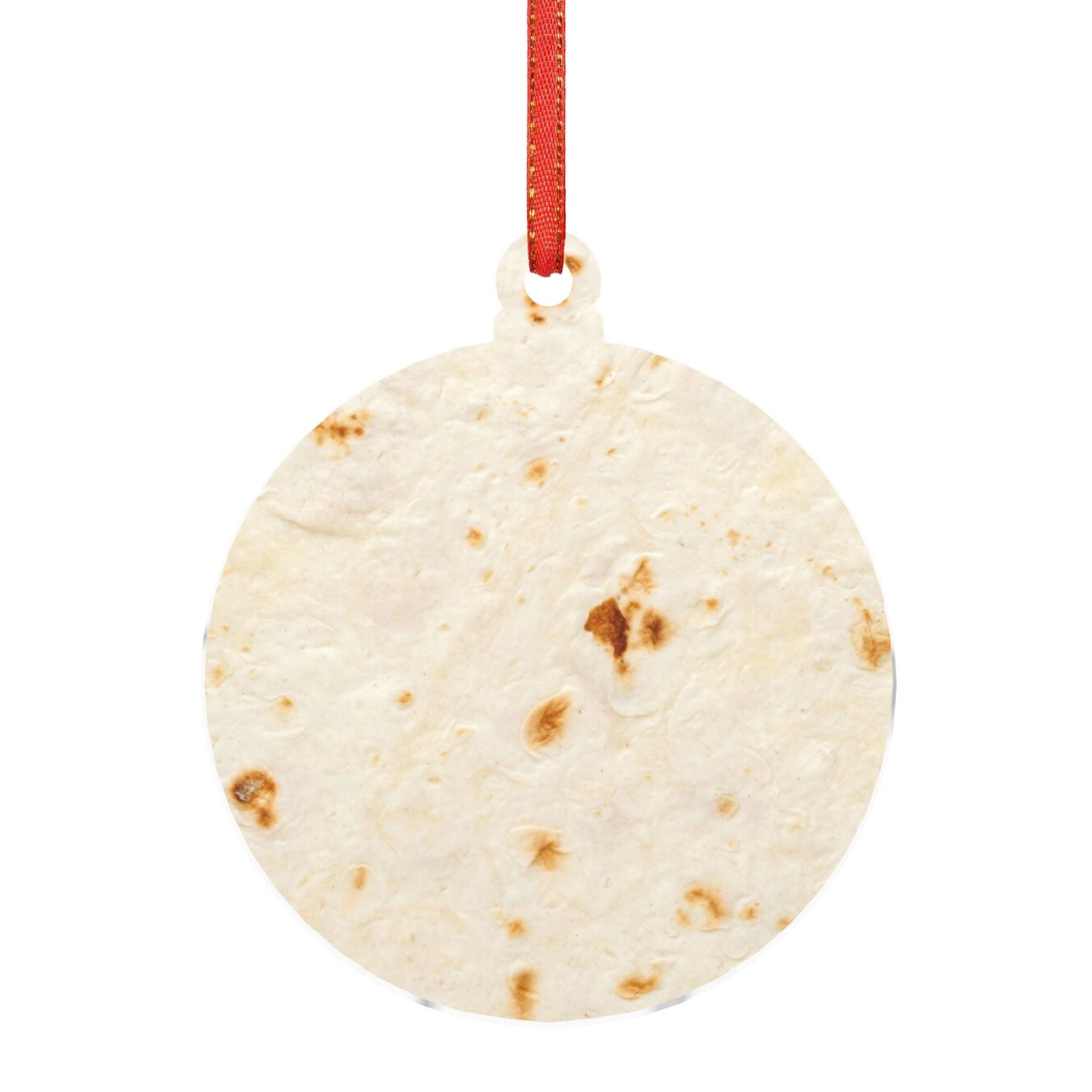 Tebeau Pita Tortilla Print Christmas Tree Ornaments Round Ornament ...