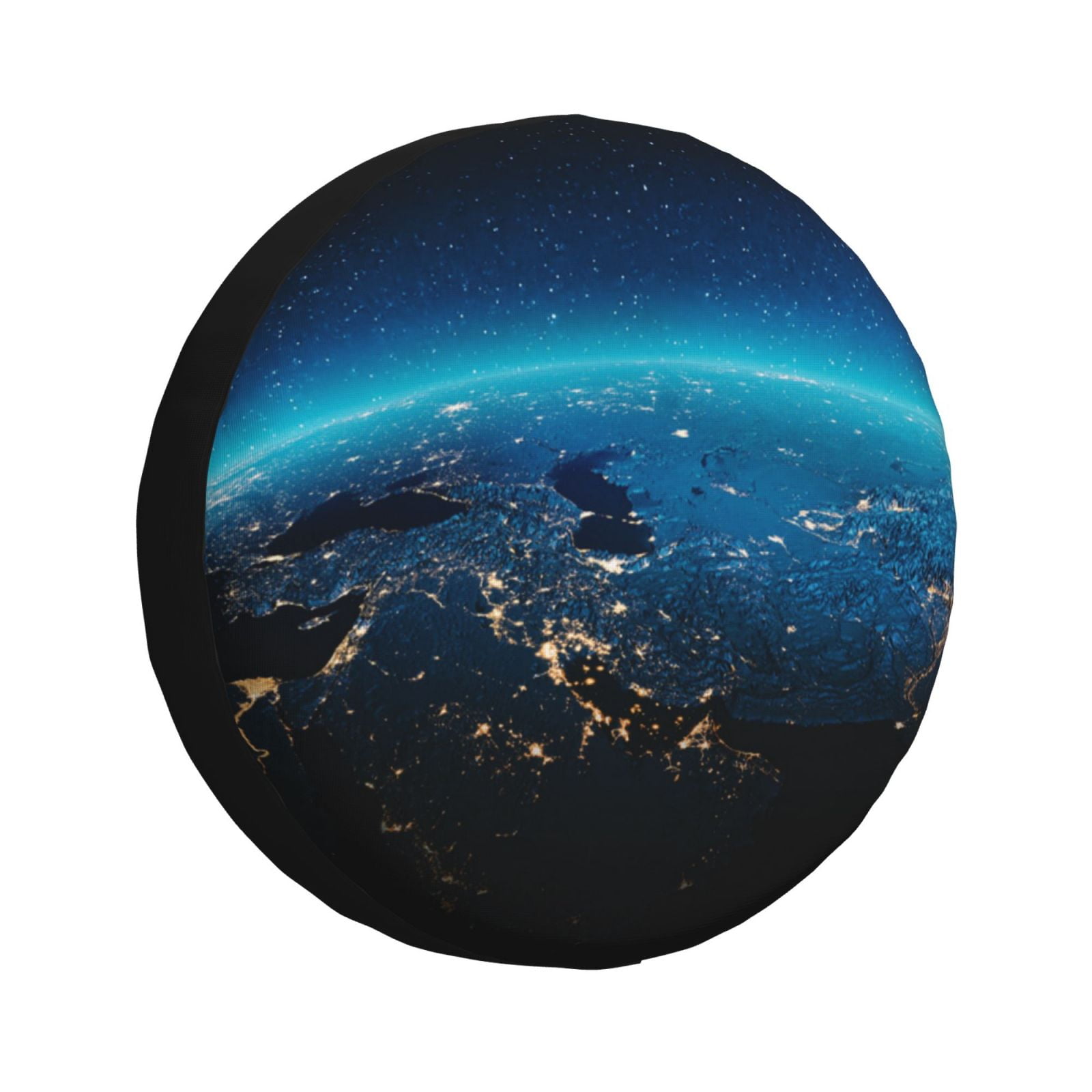 Tebeau Planet Earth Print Spare Tire Cover Wheel Tire Cover for Travel ...