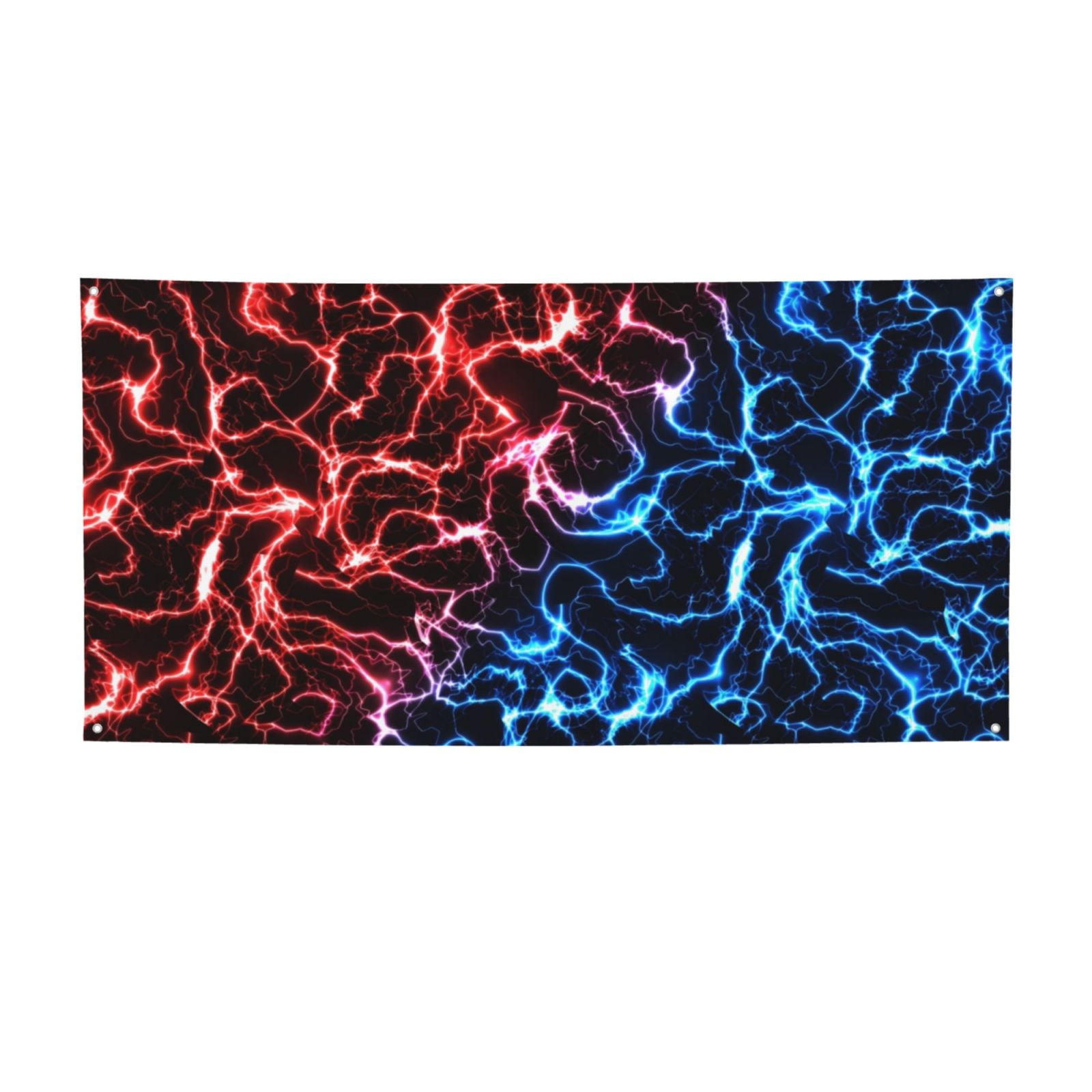 Tebeau Red And Blue Lightning Print Banner Backdrop Banner for Outdoor ...