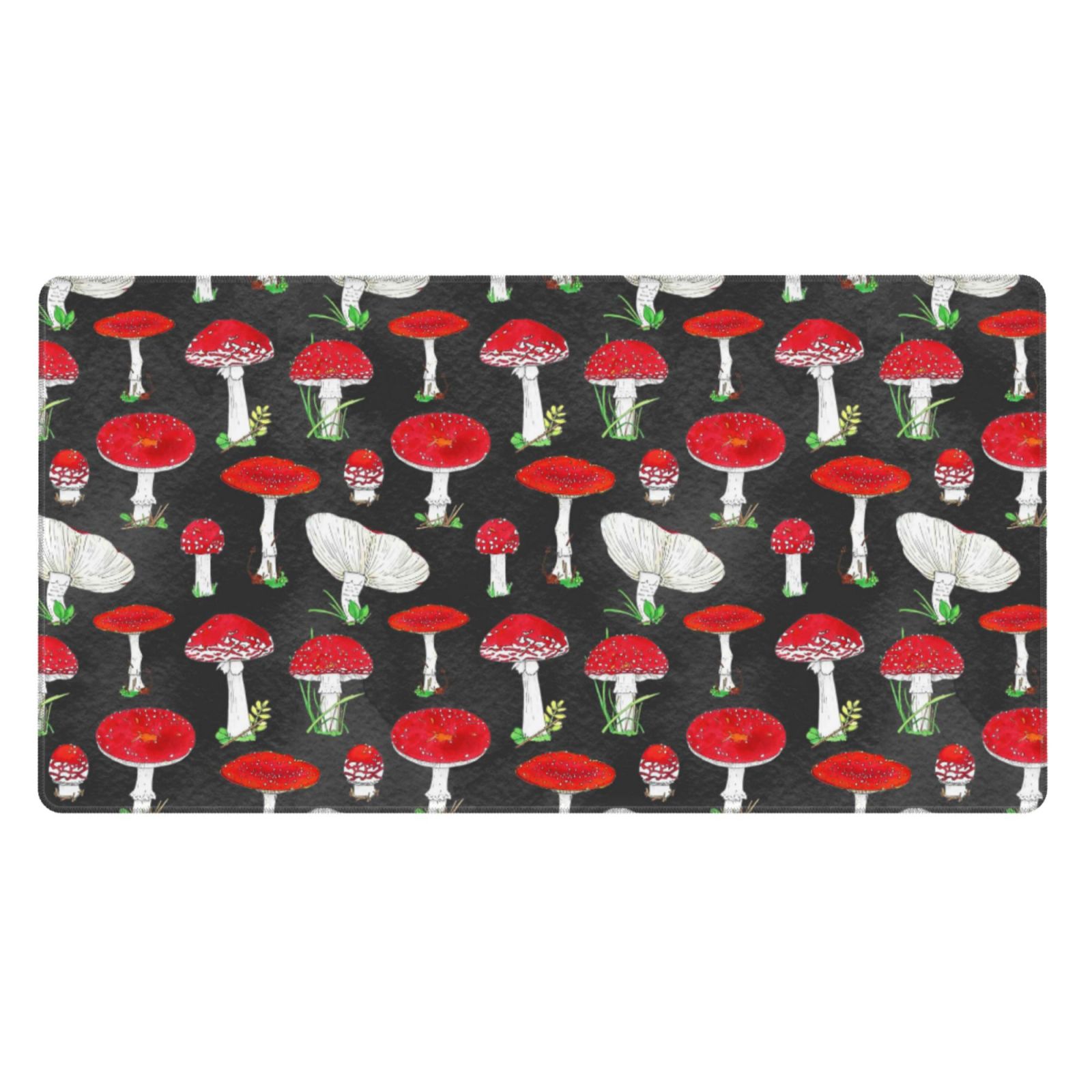 Tebeau Red Mushrooms Print Large Mouse Pad for Desktop Gaming, 29.5" x ...