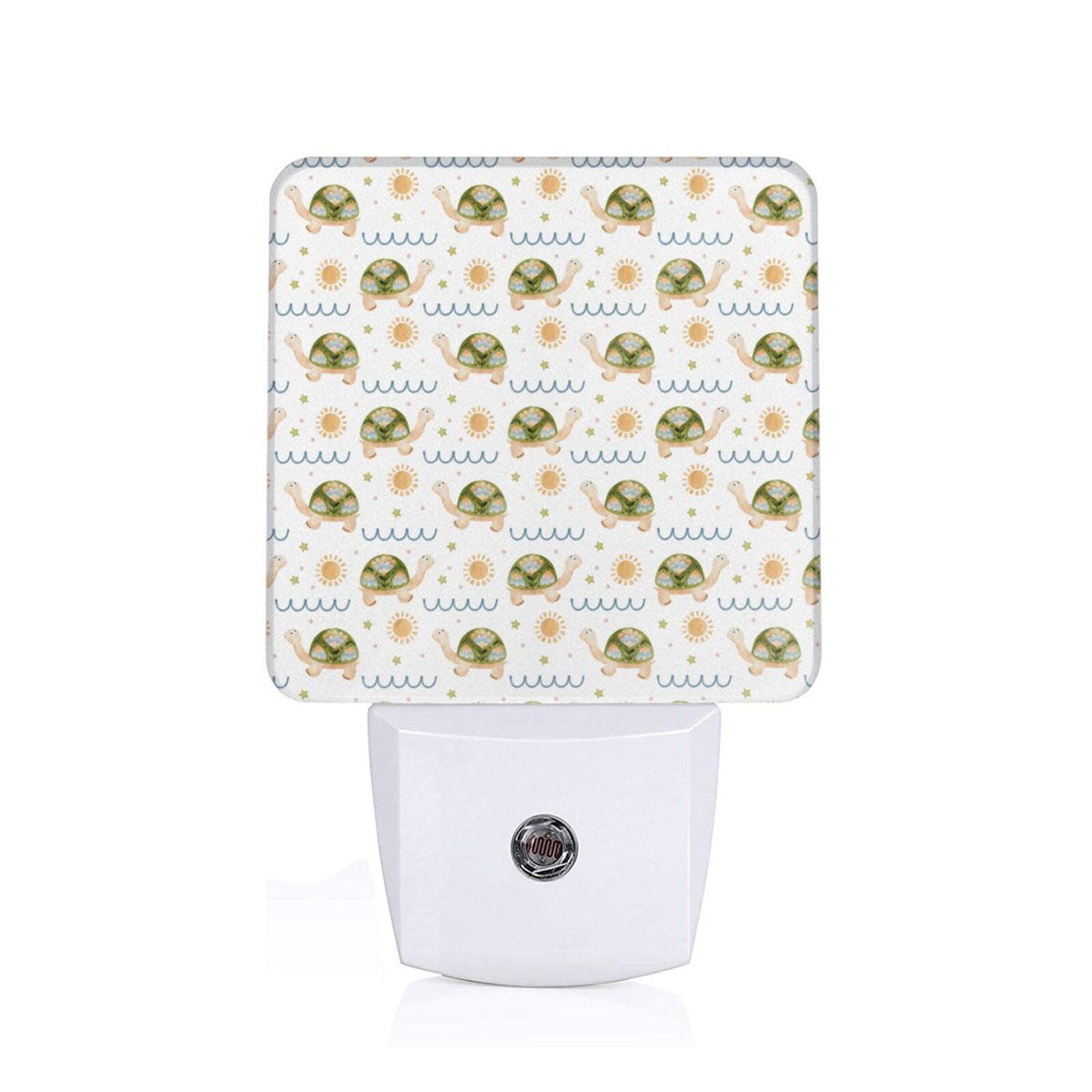 Tebeau Sea Turtle Basking in the Sun Print Night Light, Plug in Night ...